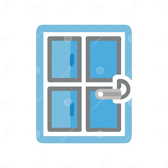 Essential Window Lock Icon for Security Stock Illustration ...
