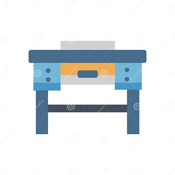 Essential Workbench Icon for Workshops Stock Illustration ...