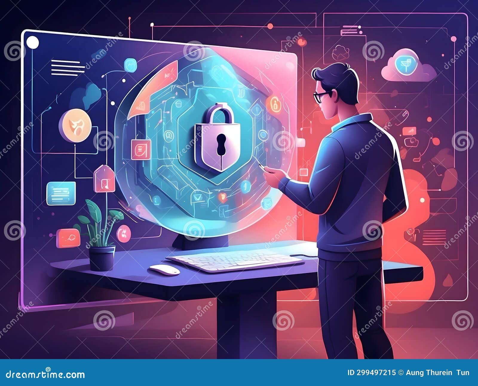 The Essentials of Data Privacy Stock Image - Image of information ...