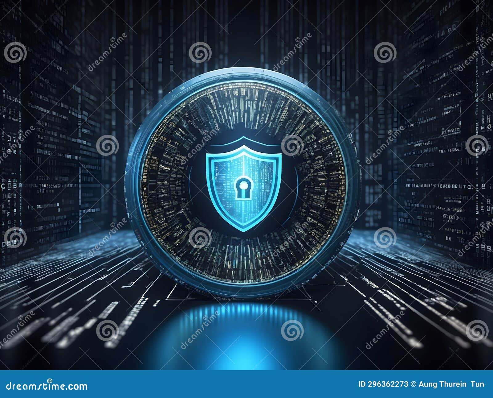 Essentials of Shielding Data Privacy Stock Image - Image of password ...