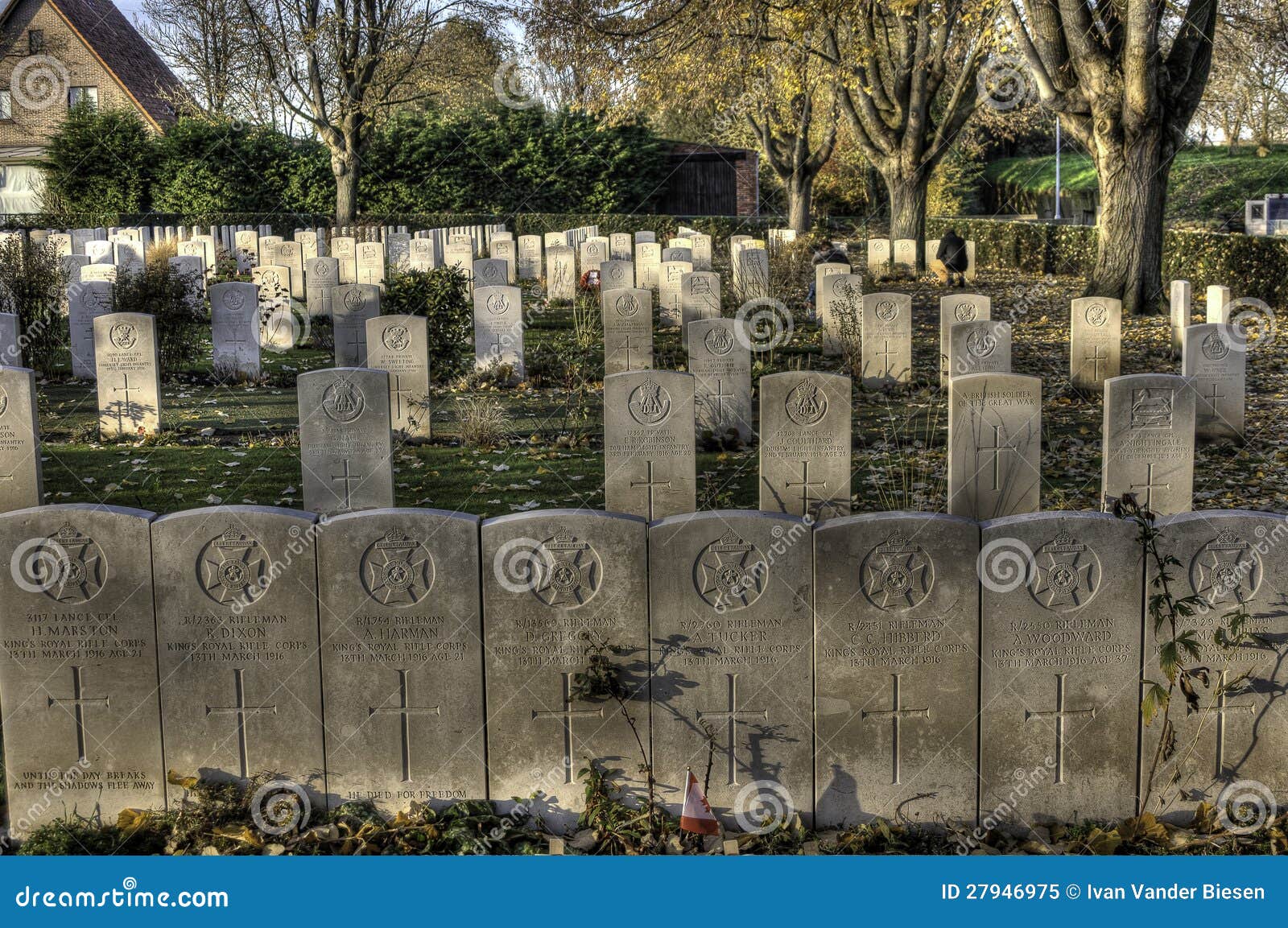 Essex Farm, WWI Cemetery, Flanders Fields, Ypres, Belgium Editorial ...