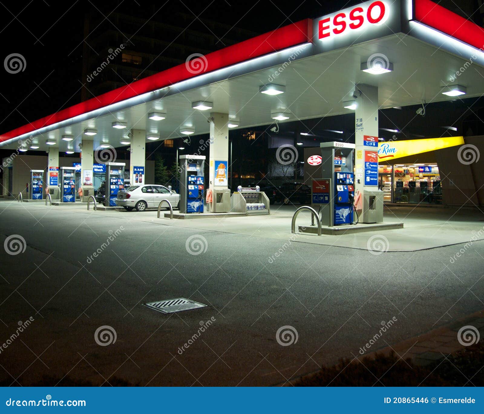 Esso Station editorial photo. Image of cost, business - 20865446