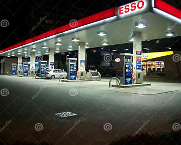 Esso Station editorial photo. Image of cost, business - 20865446
