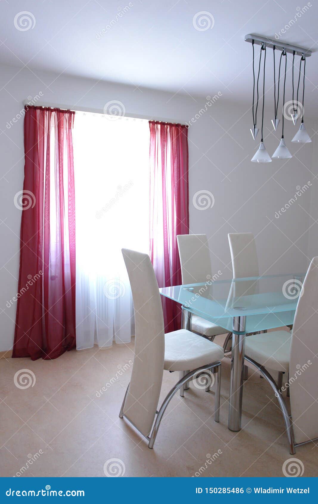 A tidy dining room table stock photo. Image of live - 150285486