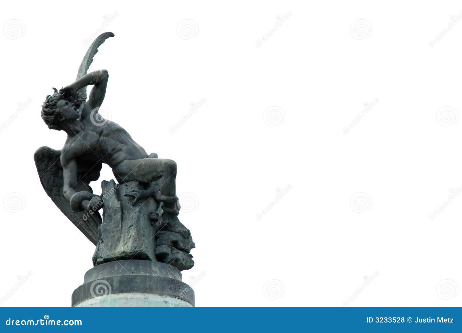 Estátua Do Anjo Caído Madrid Foto de Stock - Imagem de monumento, madri ...