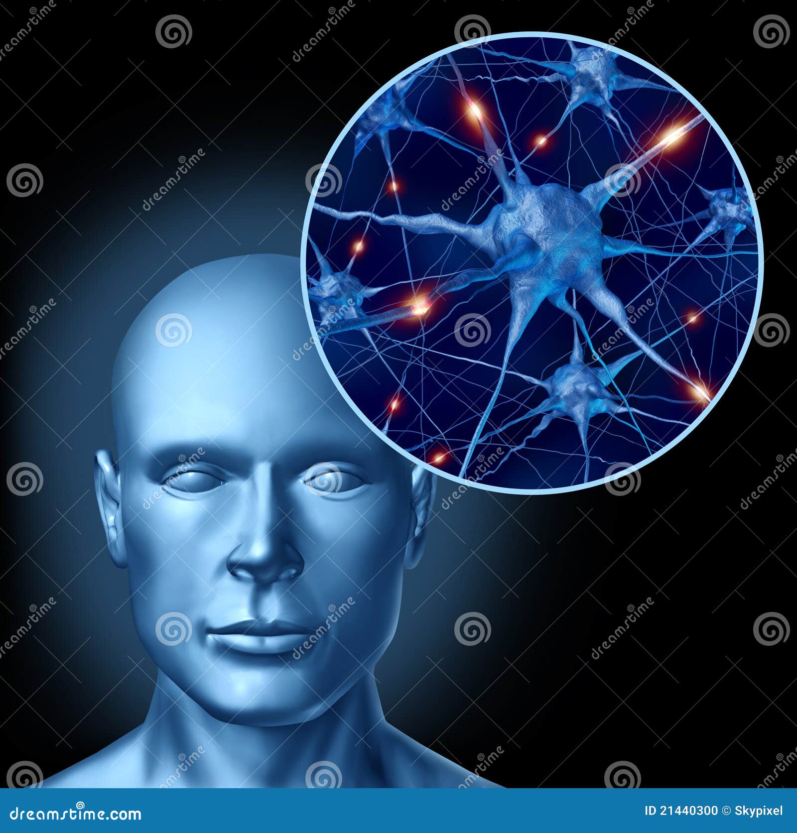 Estímulo mental stock de ilustración. Ilustración de ciencia - 21440300