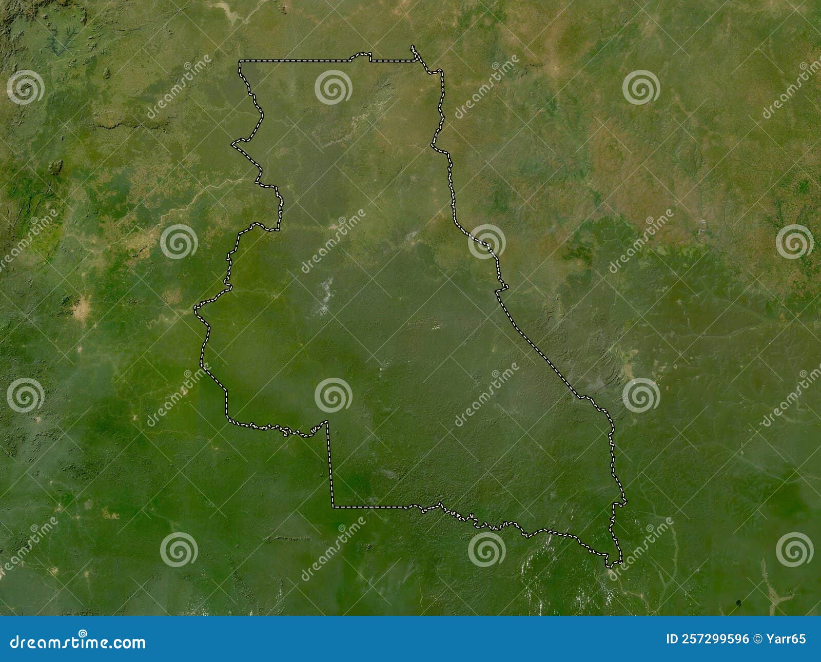 Est, Cameroon. Low-res Satellite. No Legend Stock Illustration ...