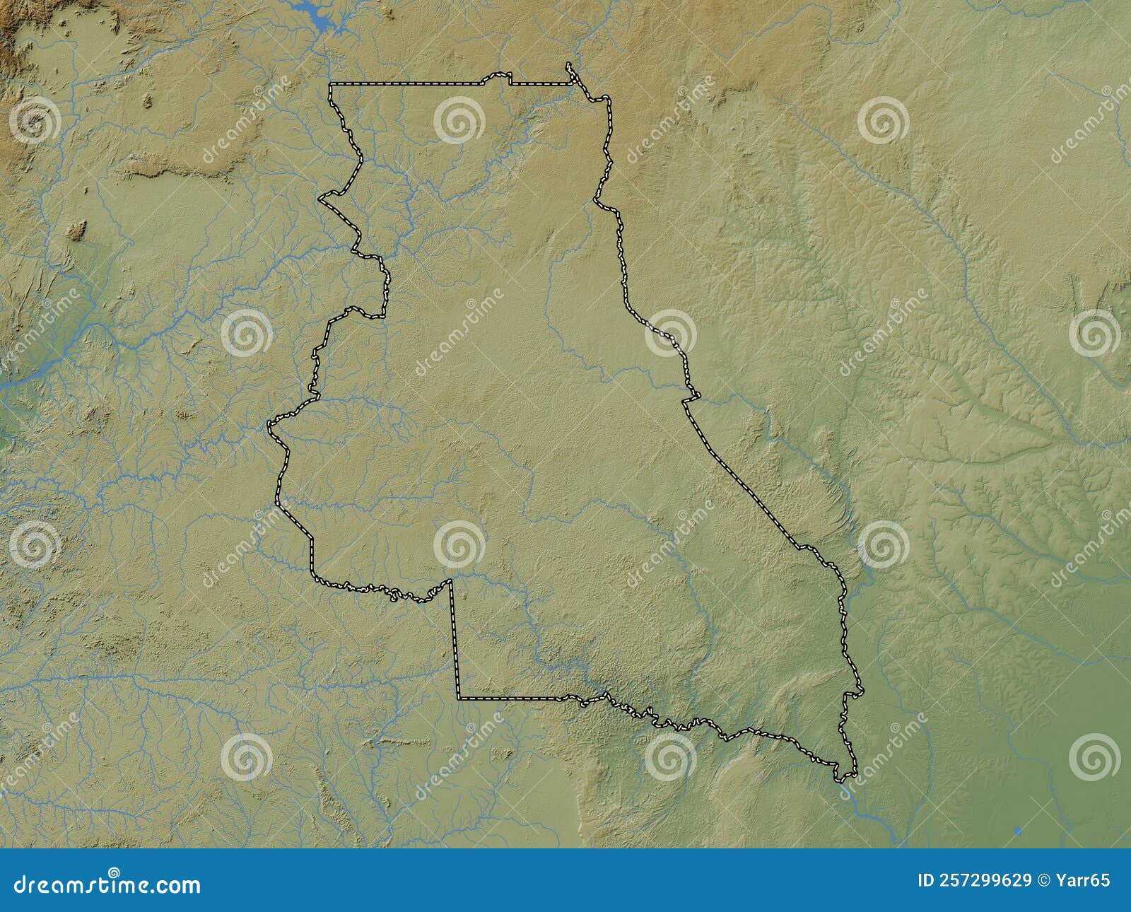 Est, Cameroon. Physical. No Legend Stock Illustration - Illustration of ...