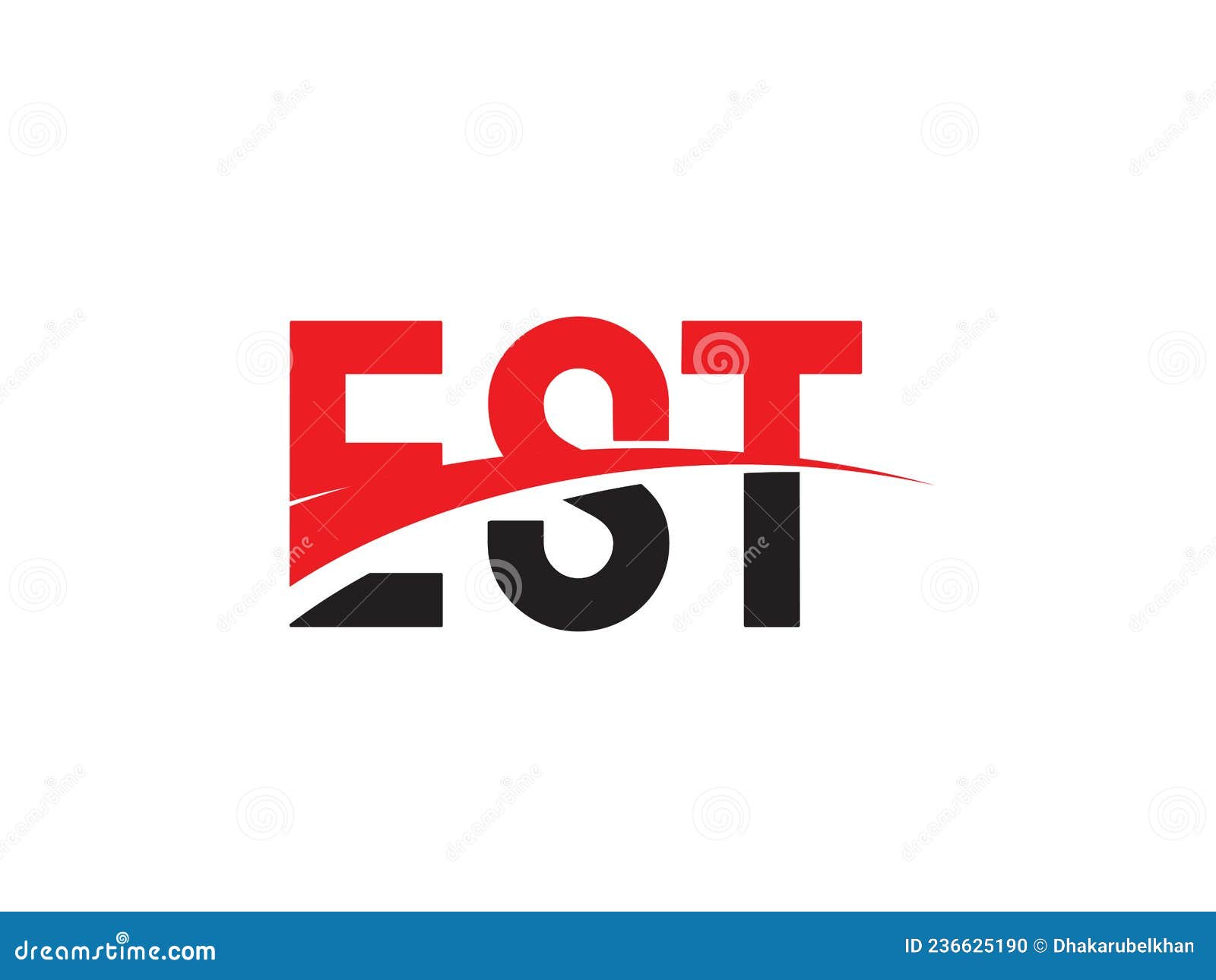 EST Letter Initial Logo Design Vector Illustration Stock Vector ...
