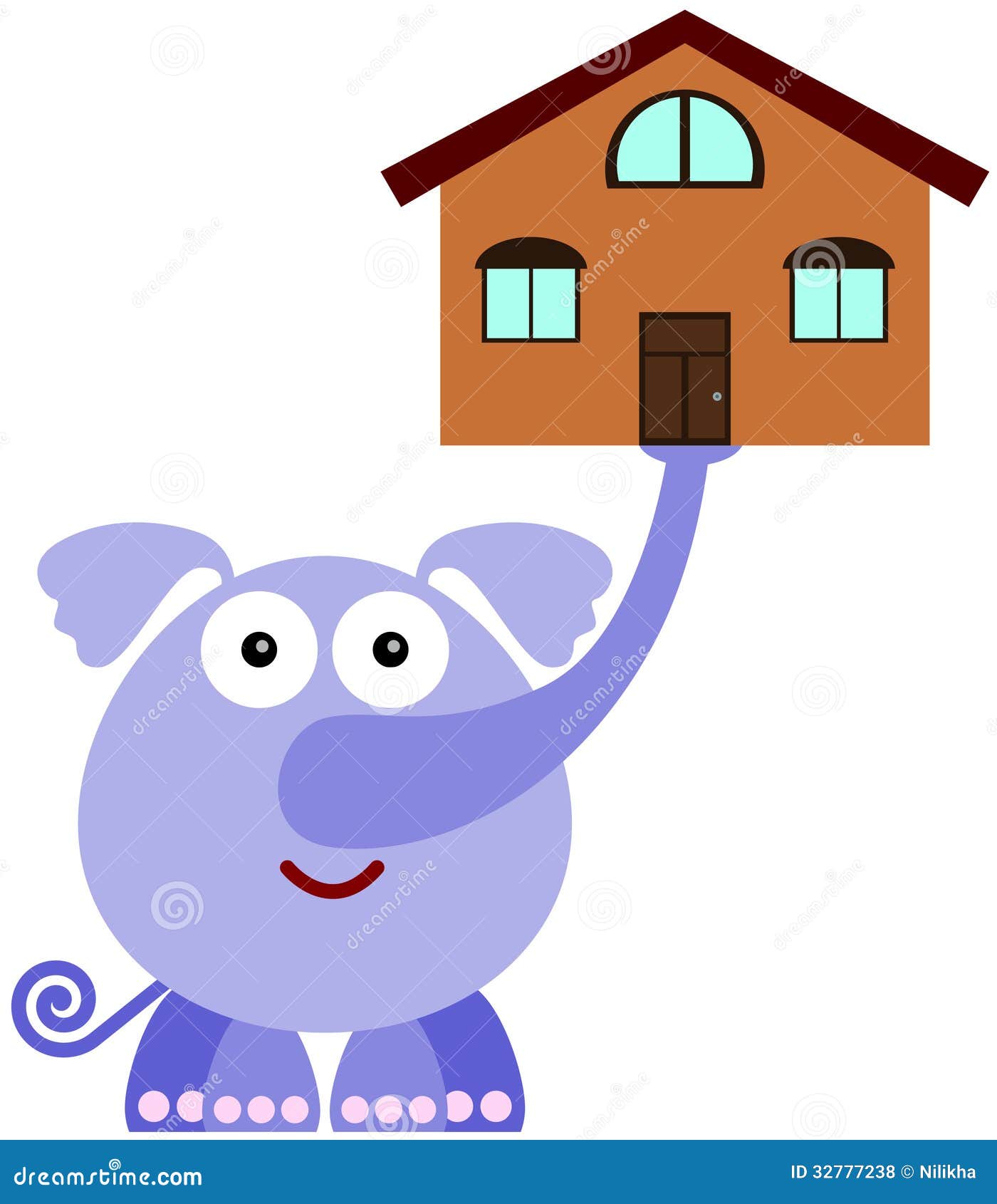 Estabilidad del elefante stock de ilustración. Ilustración de humor ...