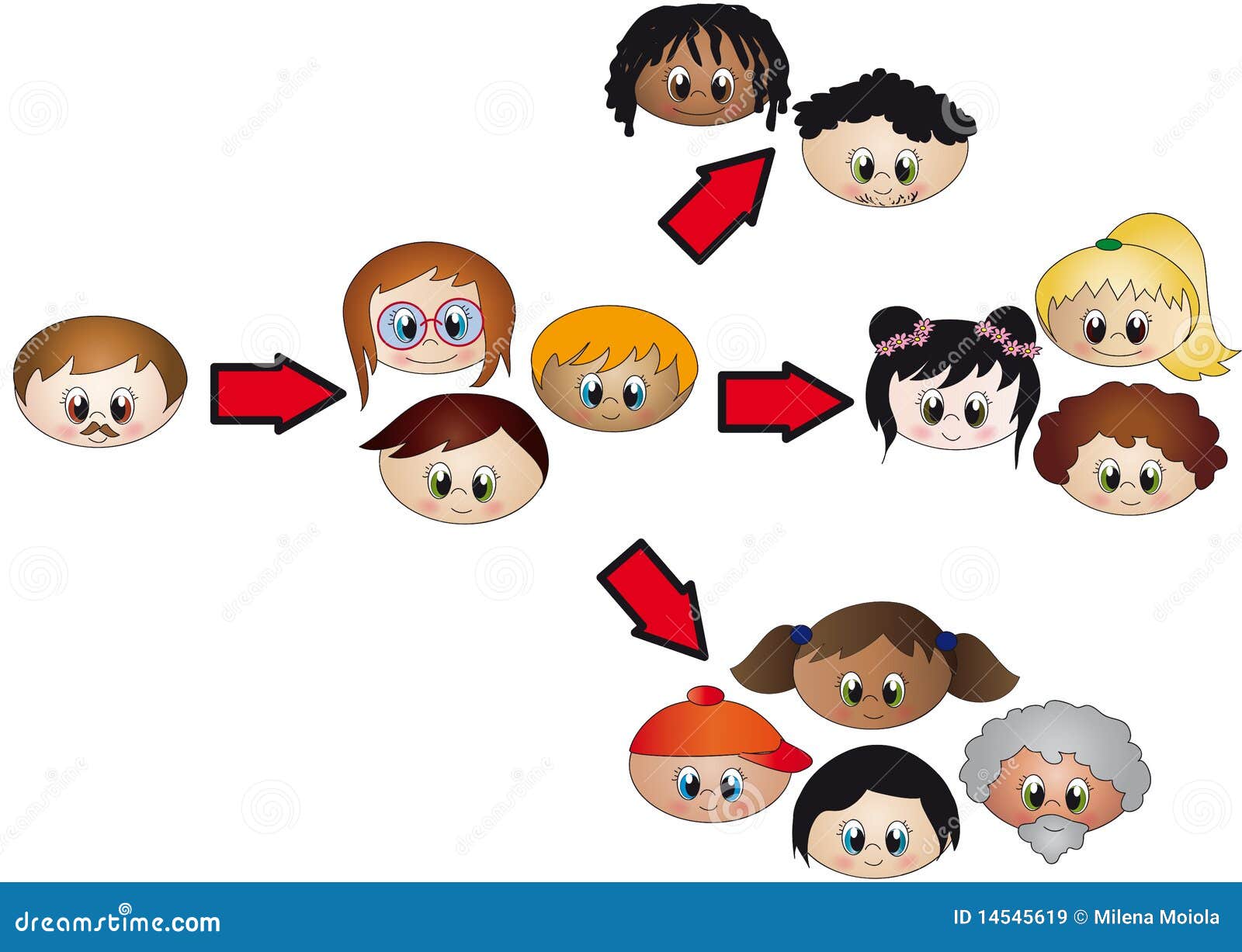 Establecimiento de una red stock de ilustración. Ilustración de ...