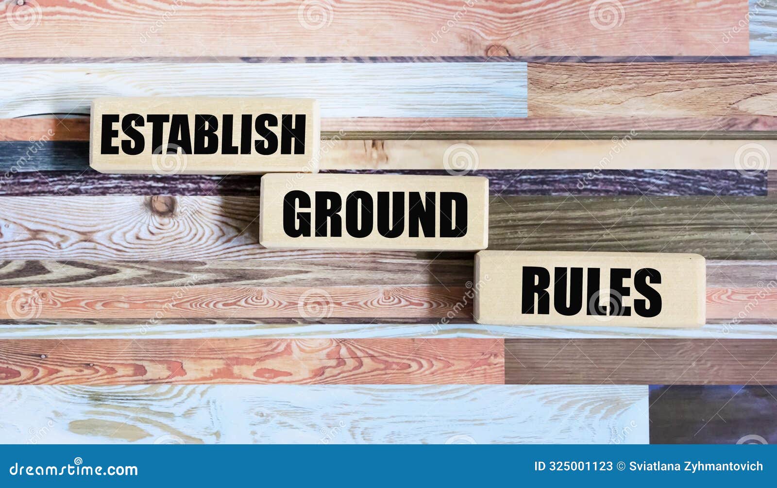 Establish Ground Rules - Word Concept on Building Blocks, Text, Letters ...