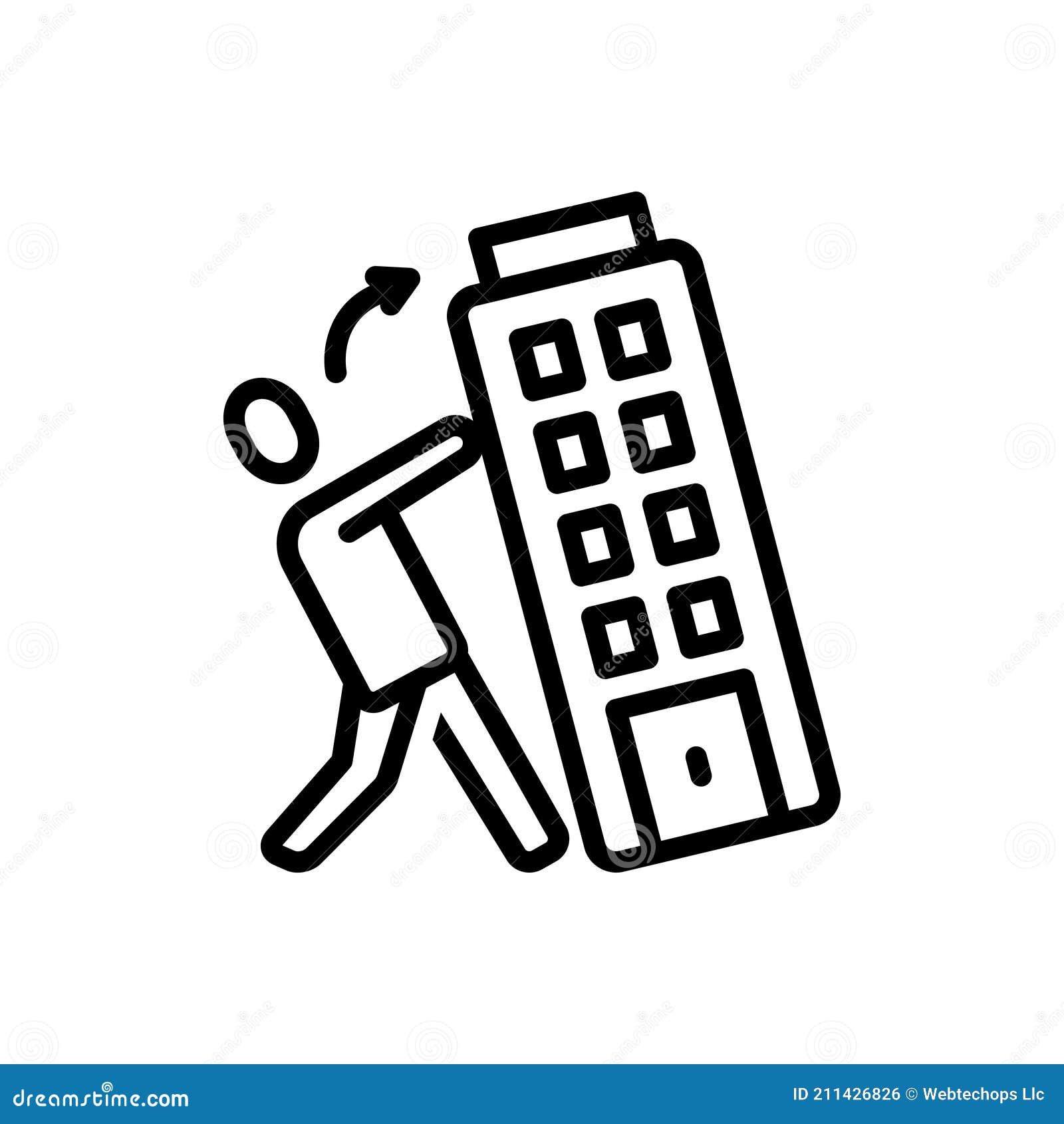 Black Line Icon for Establish, Set Up and Start Stock Vector ...