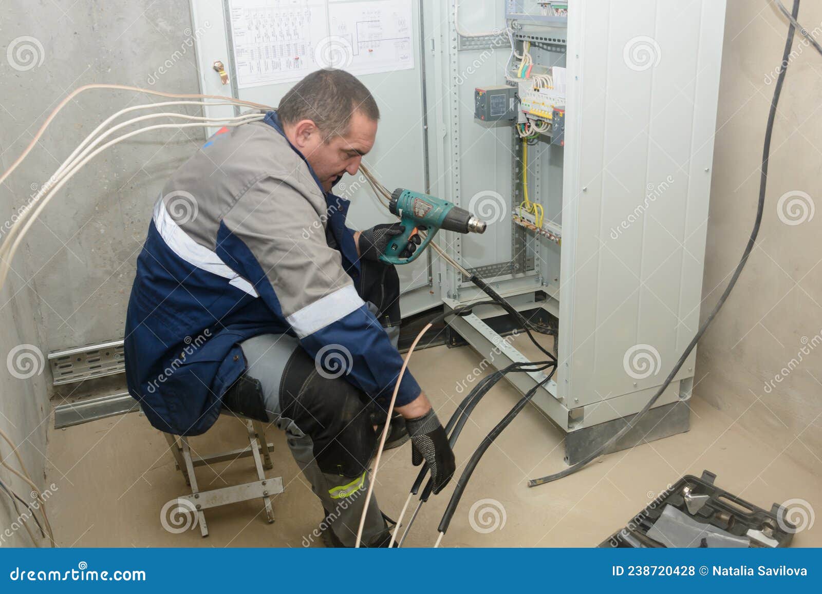 Establishing the Connection of Cable Gland for Connection To Electrical ...