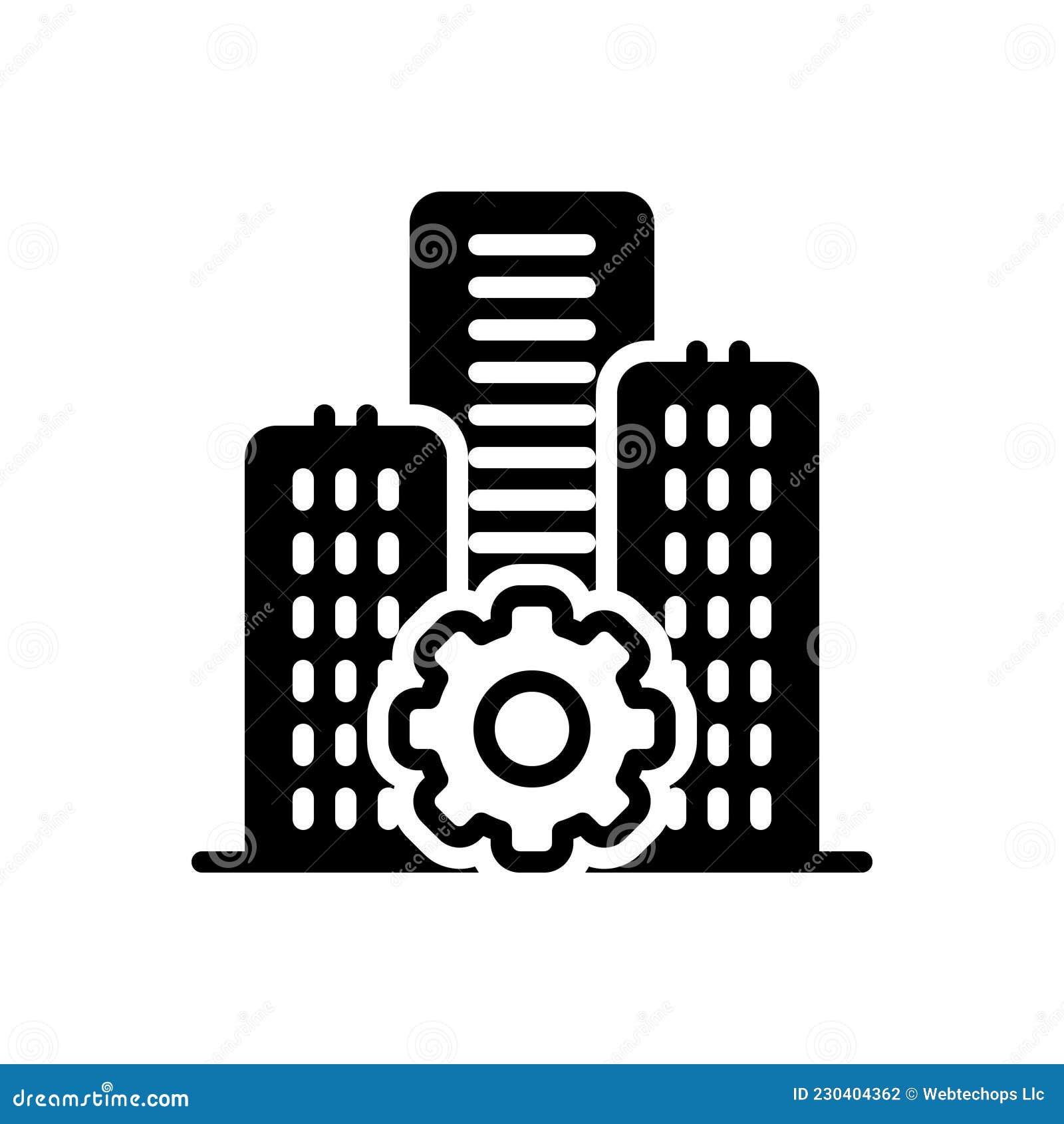Black Solid Icon for Establishment, Foundation and Architecture Stock ...