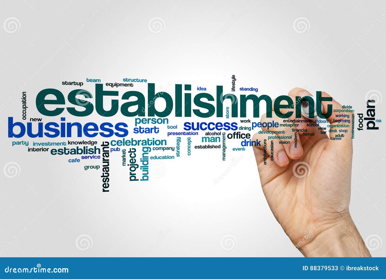 Establishment word cloud stock image. Image of architecture - 88379533