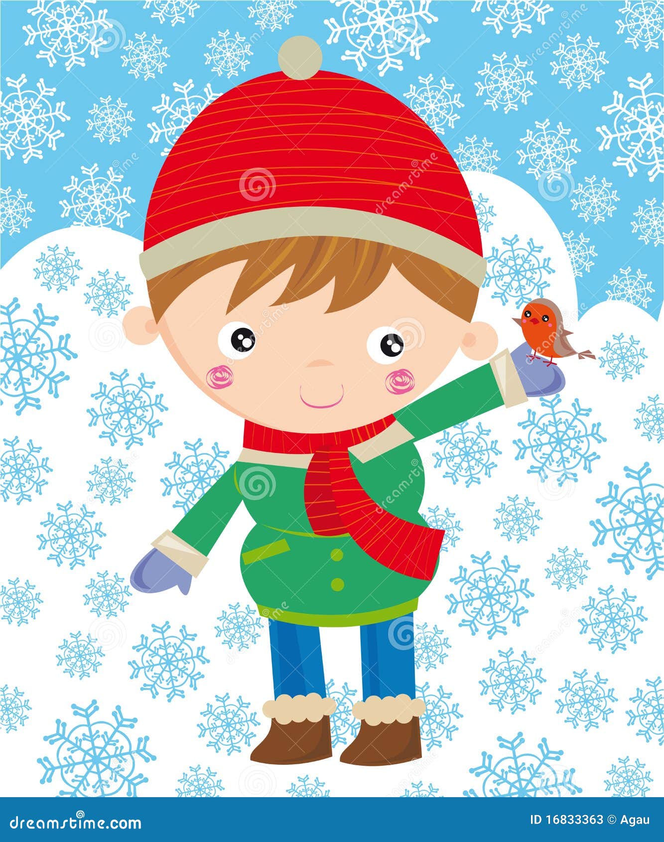 Estación del invierno ilustración del vector. Ilustración de nieve ...