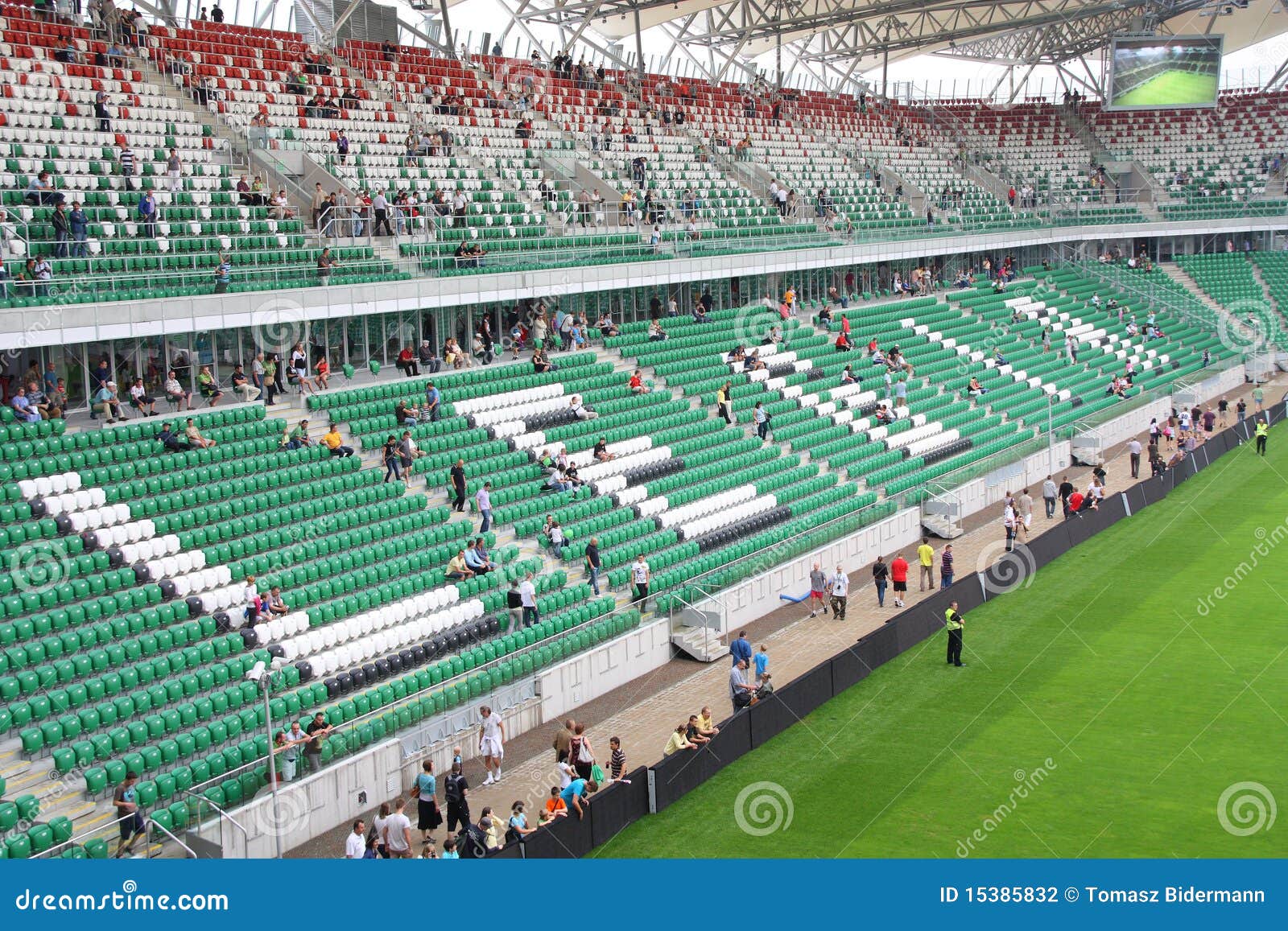 Estadio de Legia Varsovia fotografía editorial. Imagen de balompié ...