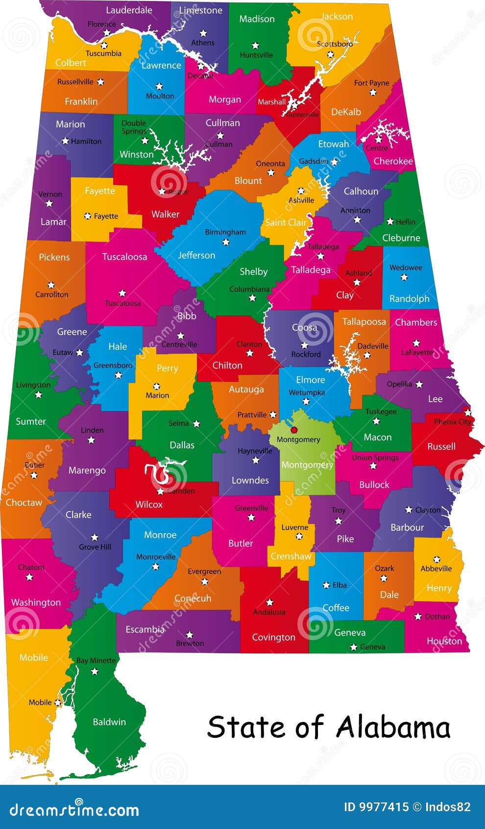Estado de Alabama ilustração do vetor. Ilustração de curso - 9977415