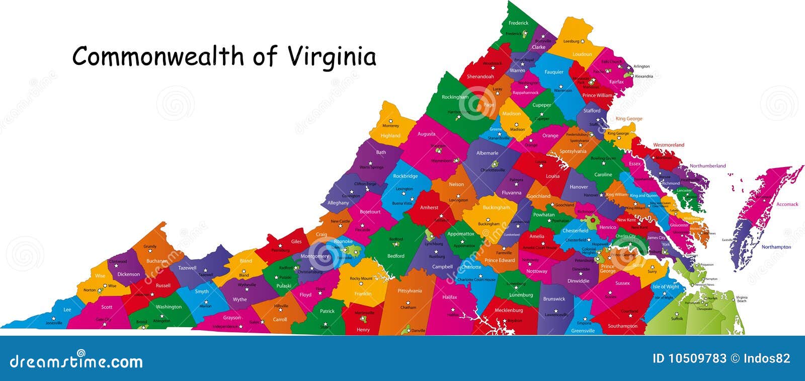 Estado de Virginia ilustración del vector. Ilustración de america ...