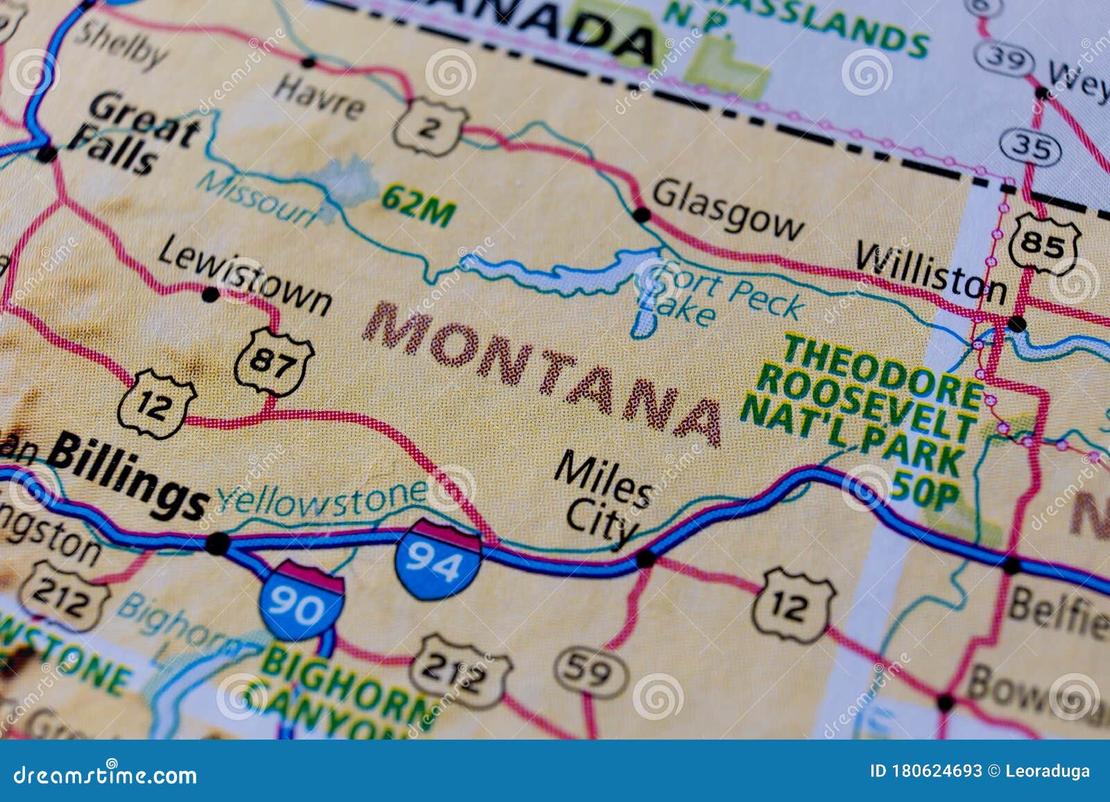 Estado Montana No Mapa Dos Eua. Imagem de Stock - Imagem de projeto ...