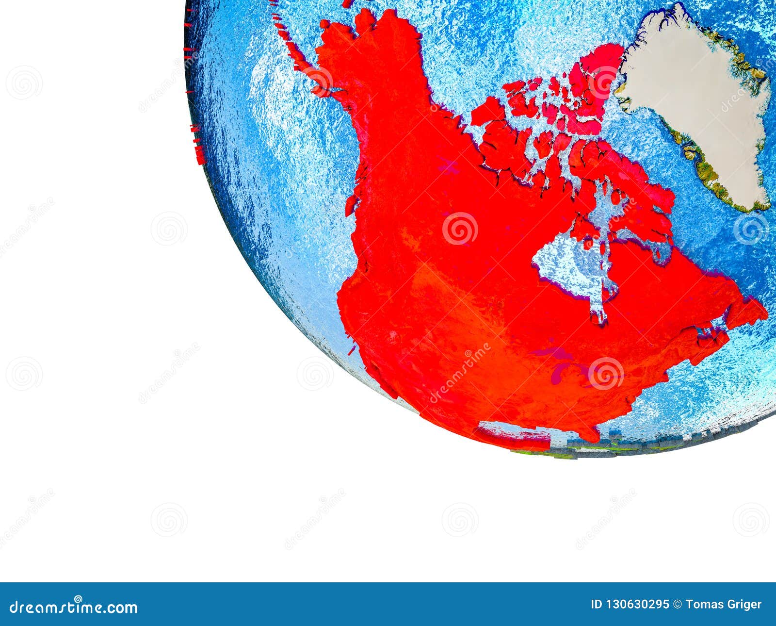 Estados-membros Do NAFTA Na Terra 3D Ilustração Stock - Ilustração de ...