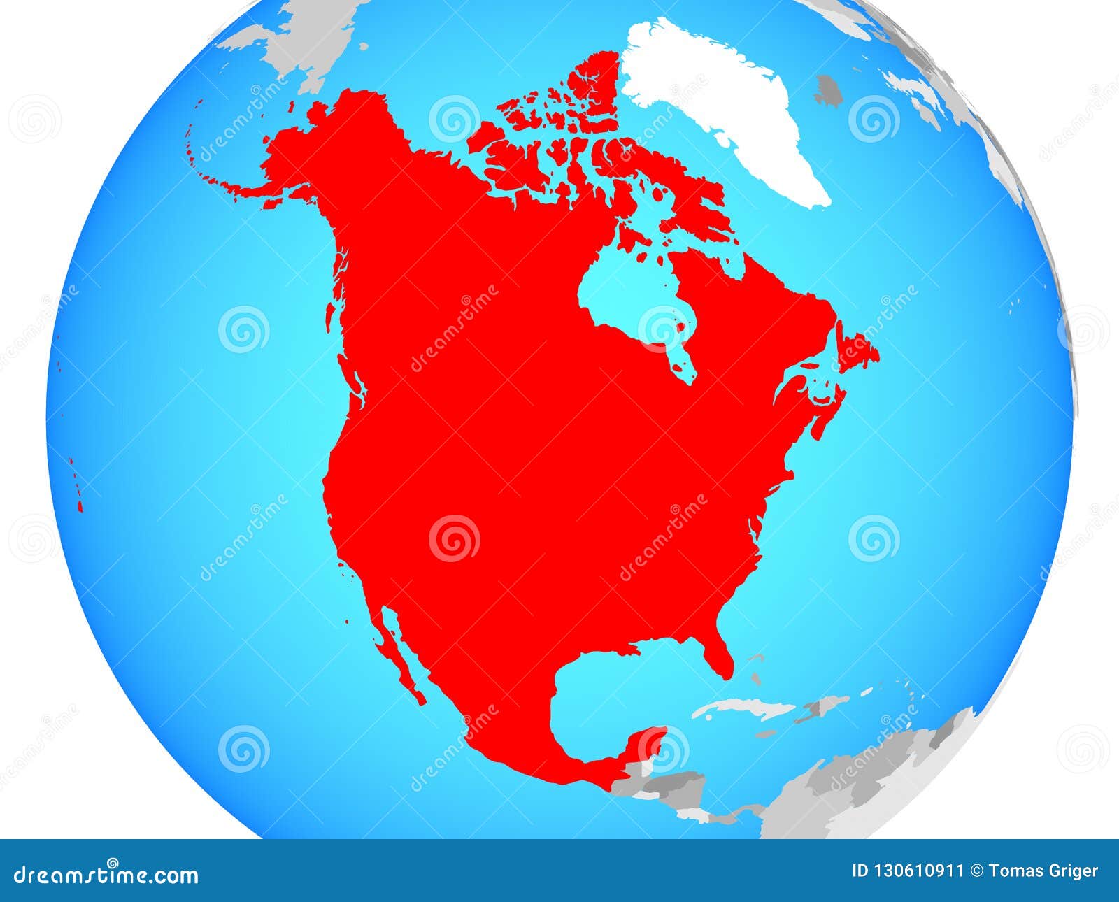 Estados Miembros Del NAFTA En Mapa Stock de ilustración - Ilustración ...