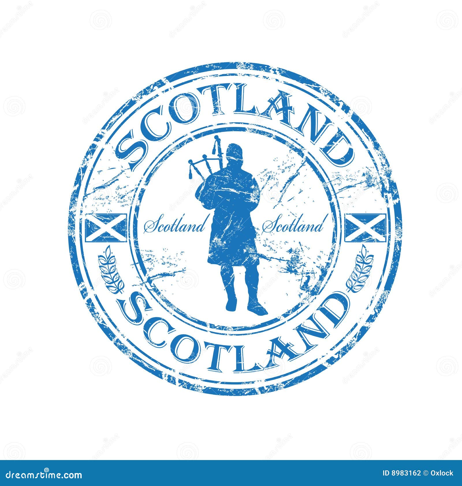 Estampille En Caoutchouc De L'Ecosse Illustration de Vecteur ...