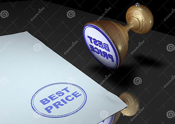 Estampille : LE MEILLEUR PRIX Illustration Stock - Illustration du ...