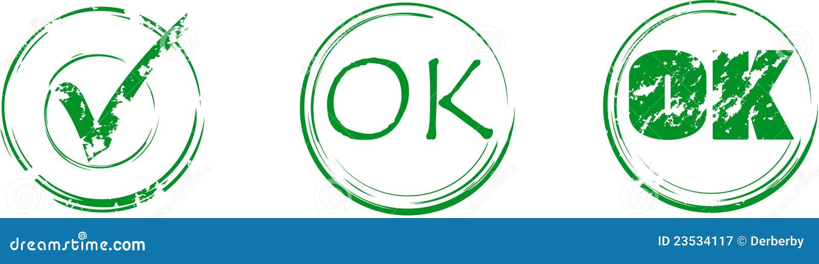 Estampilles d'ok illustration de vecteur. Illustration du approbation ...