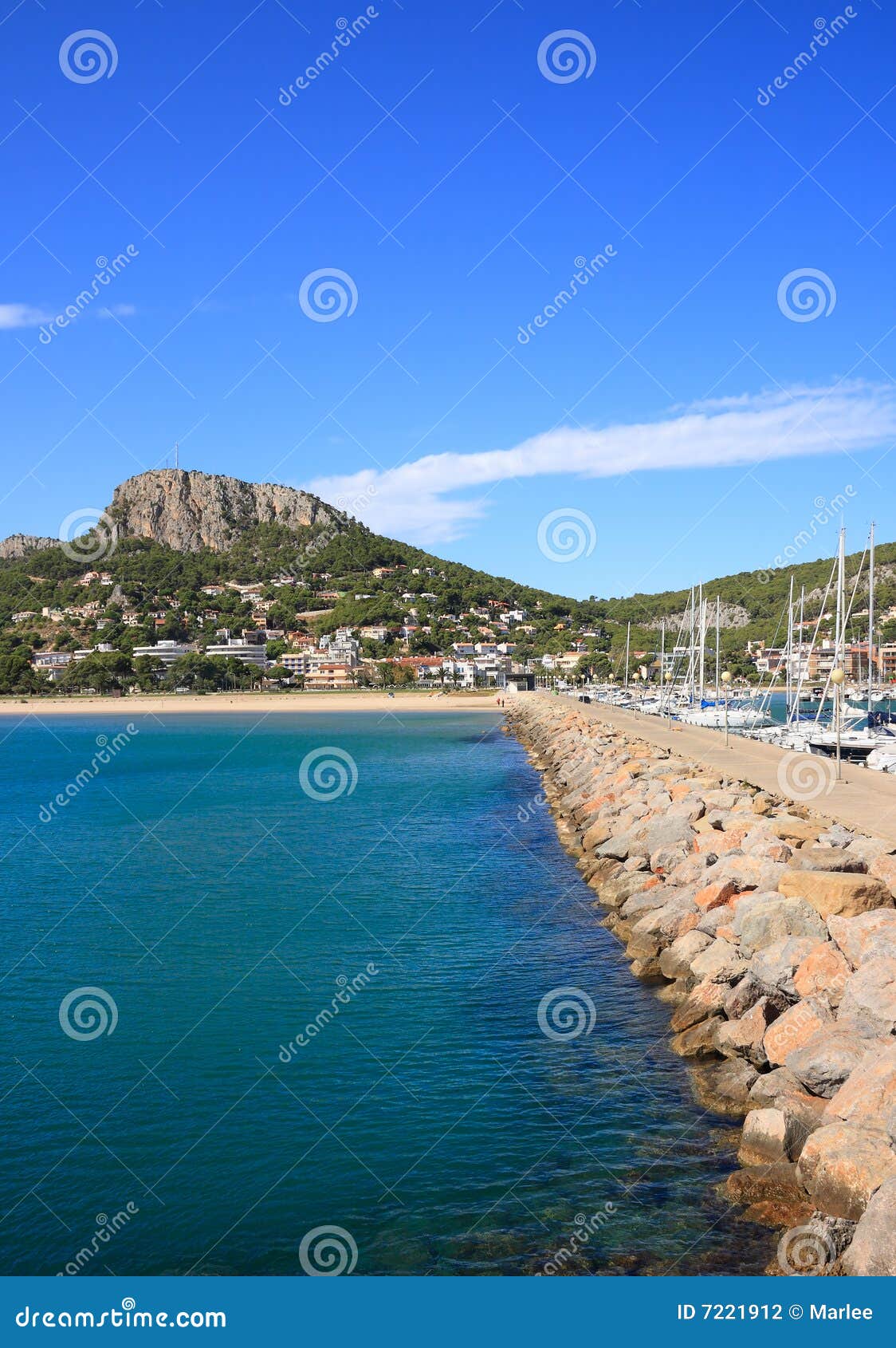 Estartit (Costa Brava, Spain) Stock Photo - Image of breakwater ...