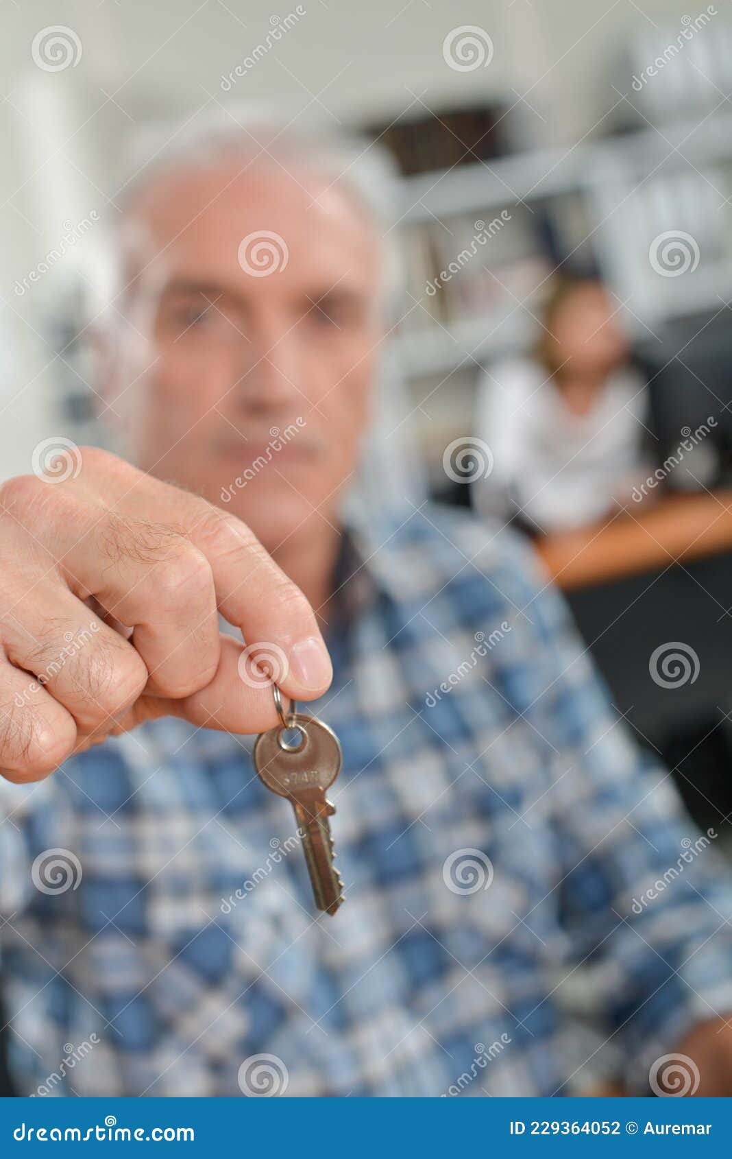Estate Agent Handing Over Keys Stock Photo - Image of flat, happiness ...
