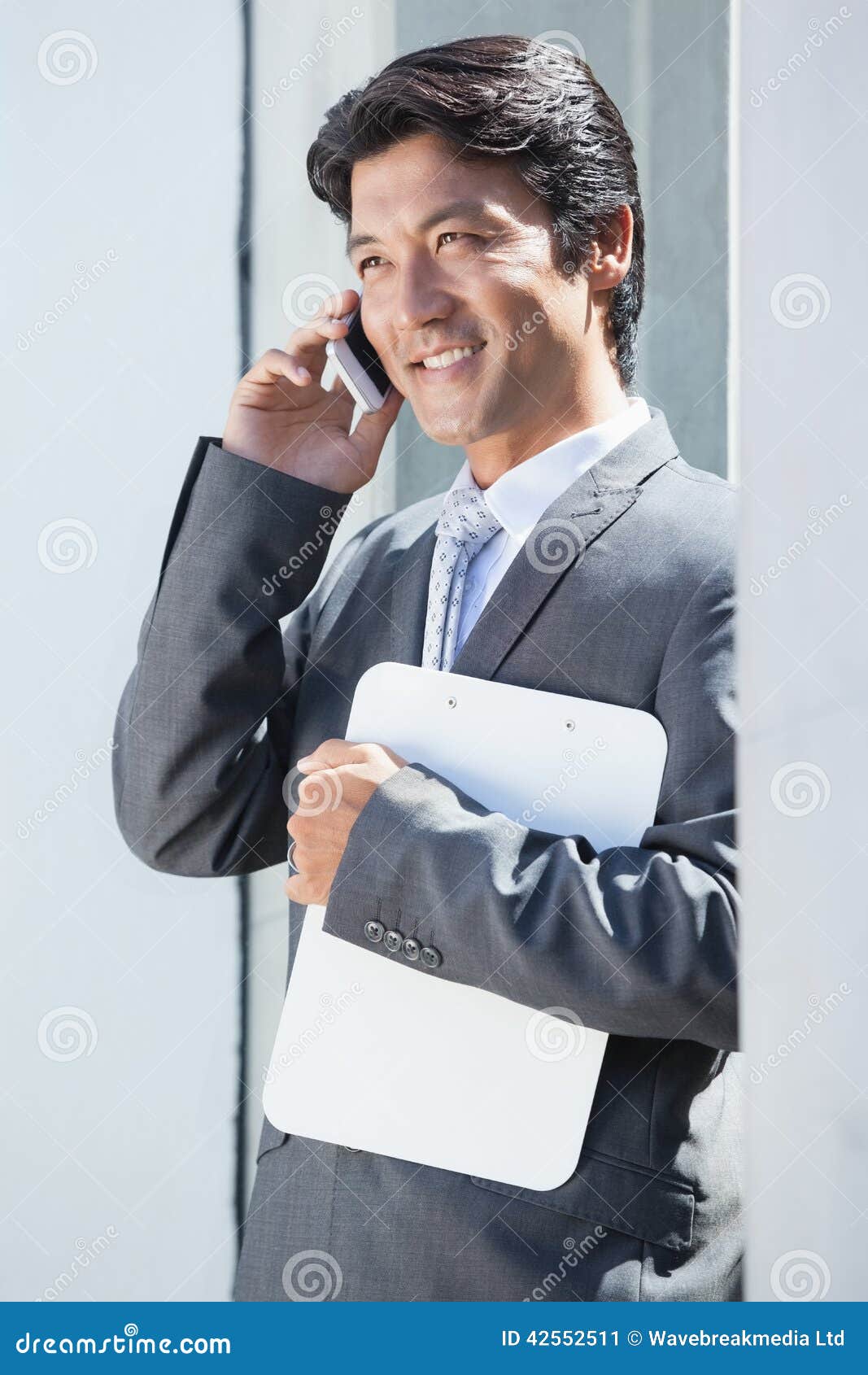 Estate Agent Talking on Phone Stock Image - Image of letting, home ...
