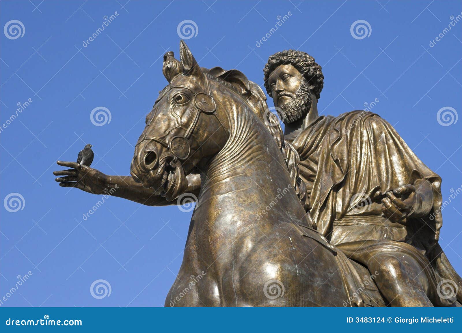 Estatua De Bronce Del Marco Aurelio Foto de archivo - Imagen de roma ...