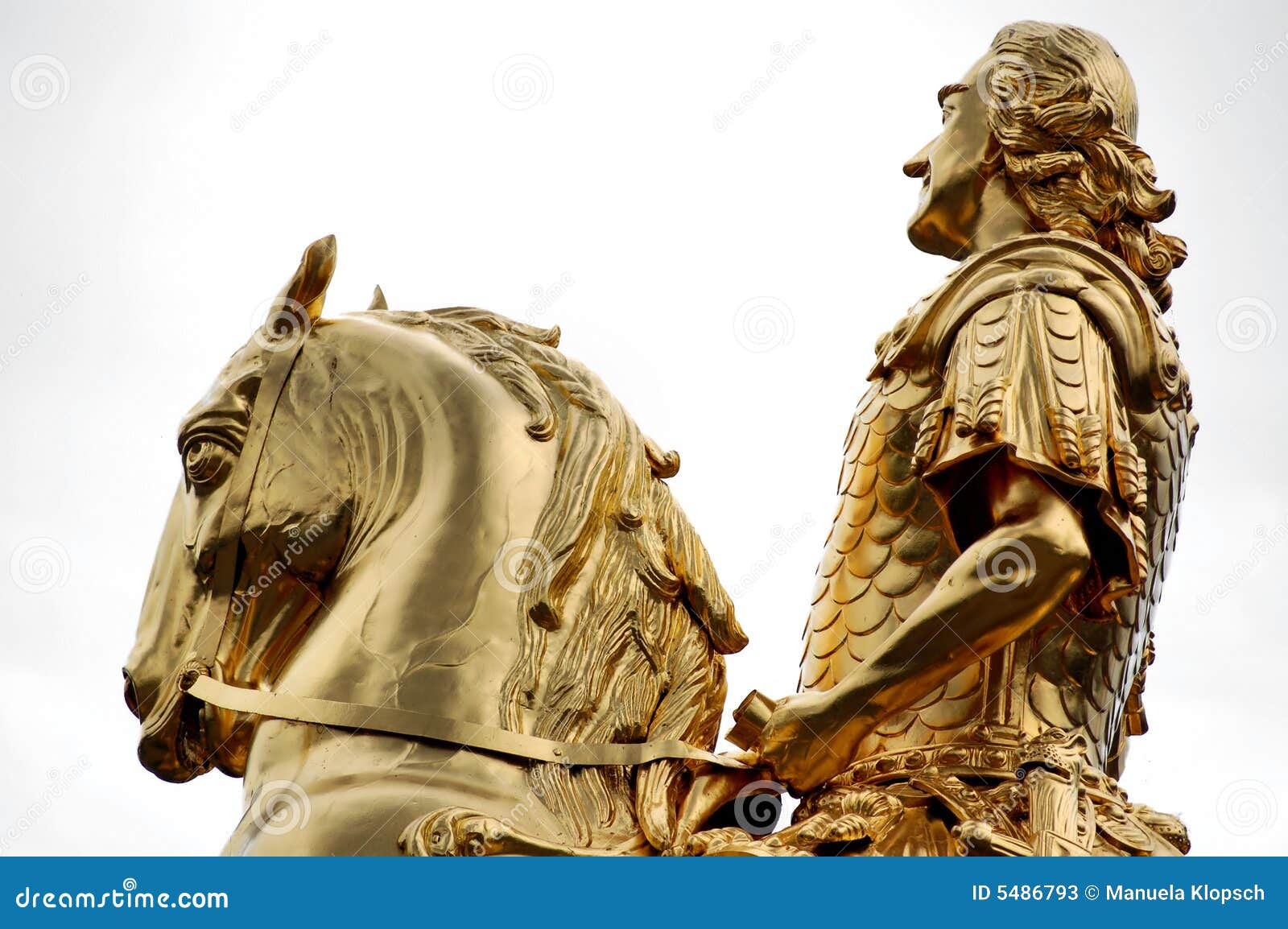 Estatua de Goldene Reiter imagen de archivo. Imagen de estatua - 5486793