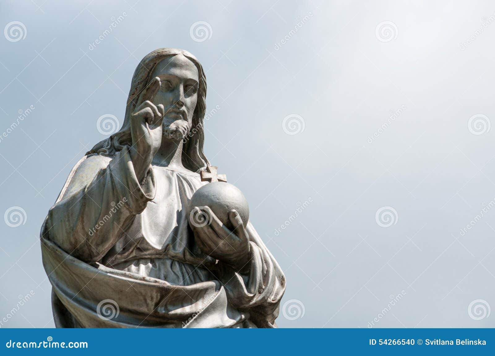 Estatua De Jesus Christ En Azul Foto de archivo - Imagen de estatua ...