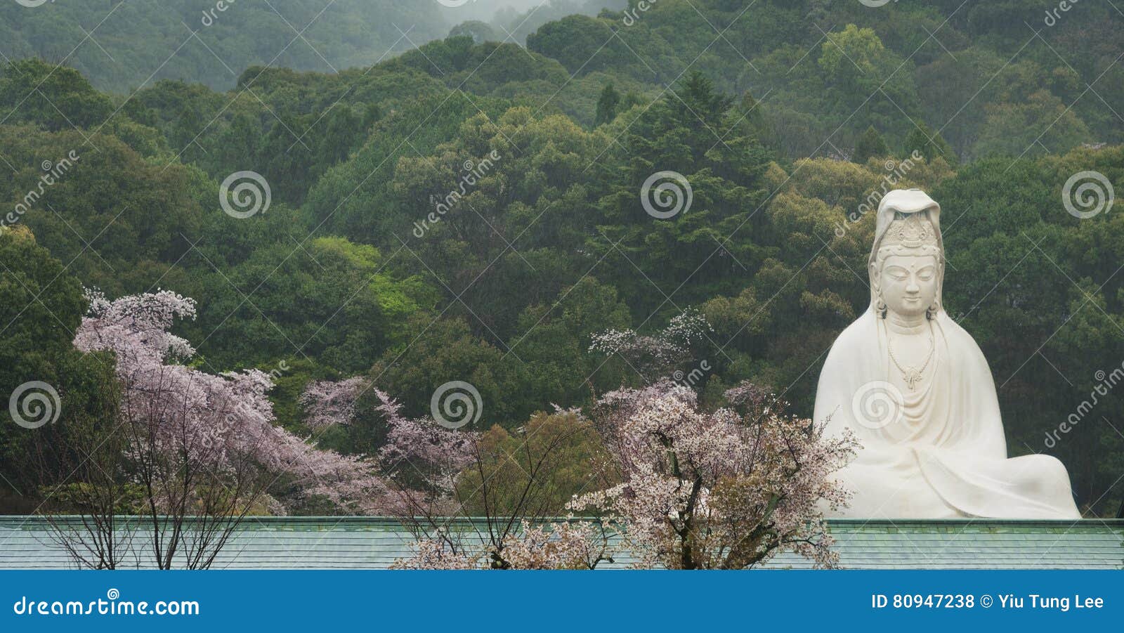 Estatua de Kannon foto de archivo. Imagen de monumento - 80947238