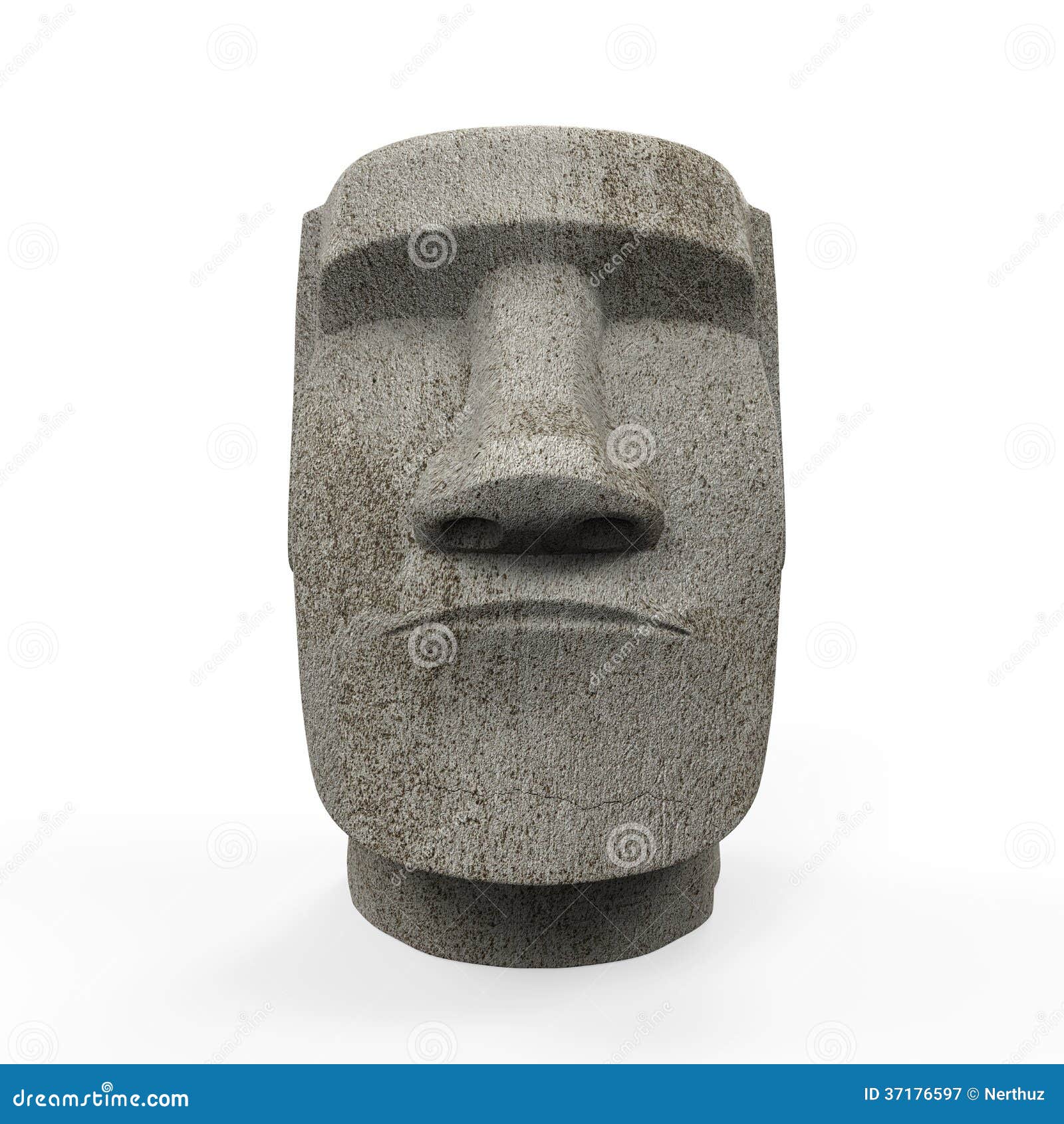 Estatua de Moai aislada imagen de archivo. Imagen de arte - 37176597