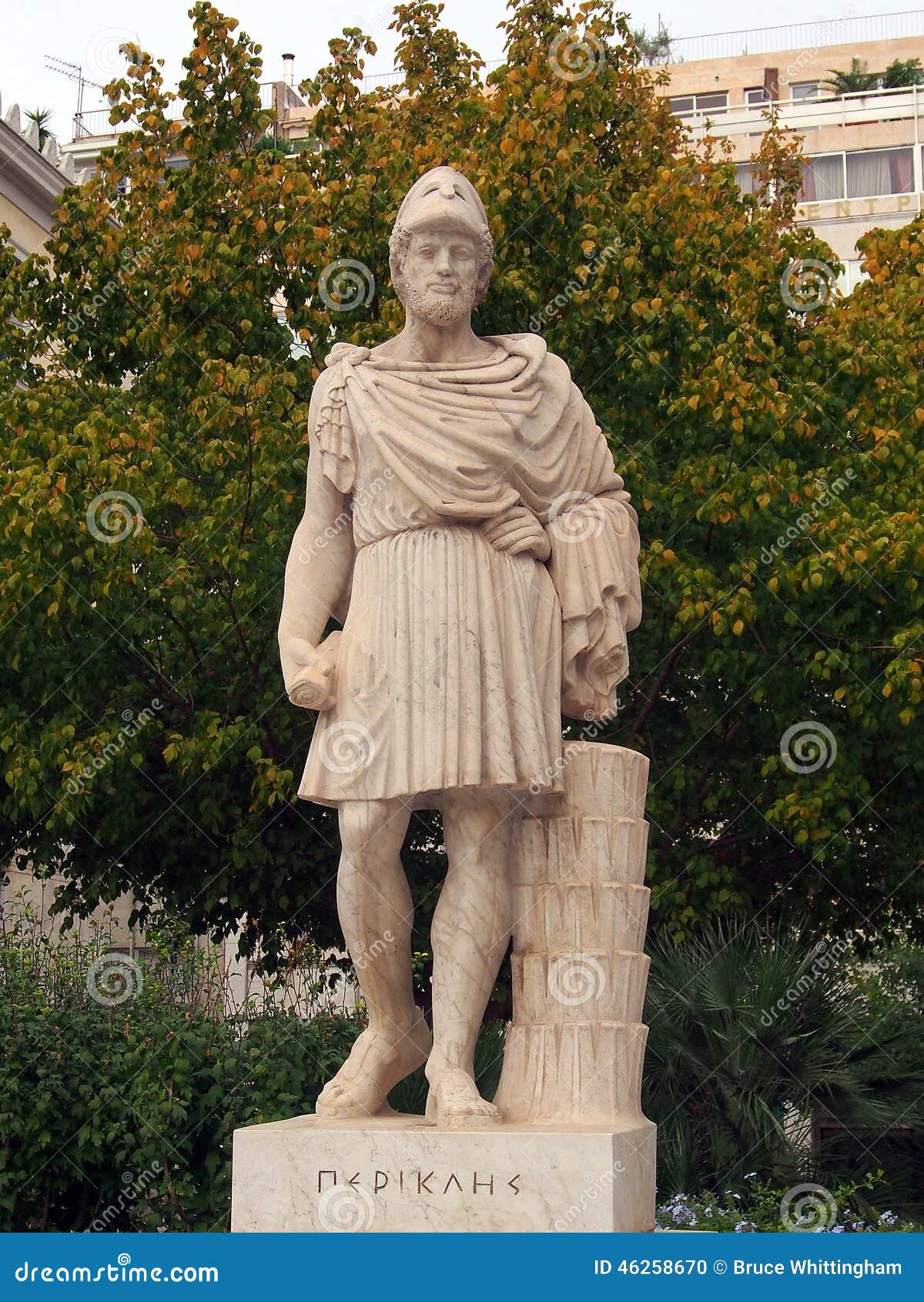 Estatua De Pericles, Atenas Foto de archivo - Imagen de pericles ...