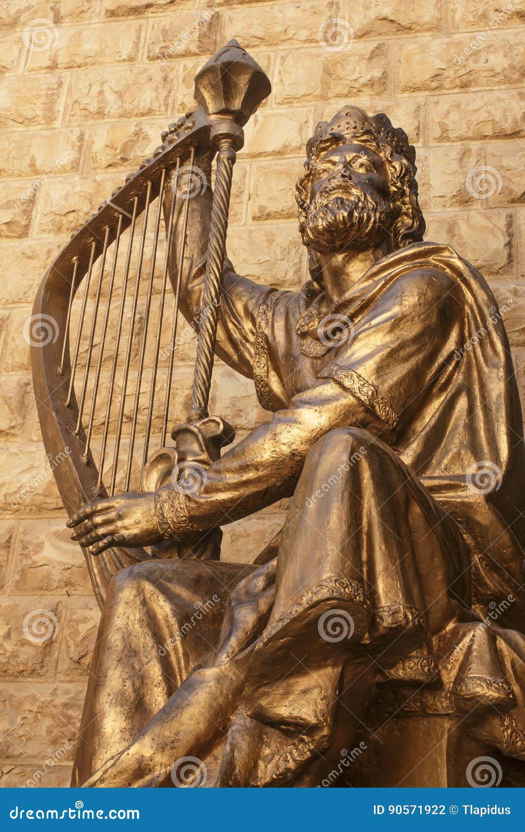 Estatua De Rey David, Jerusalén, Israel Foto de archivo - Imagen de ...
