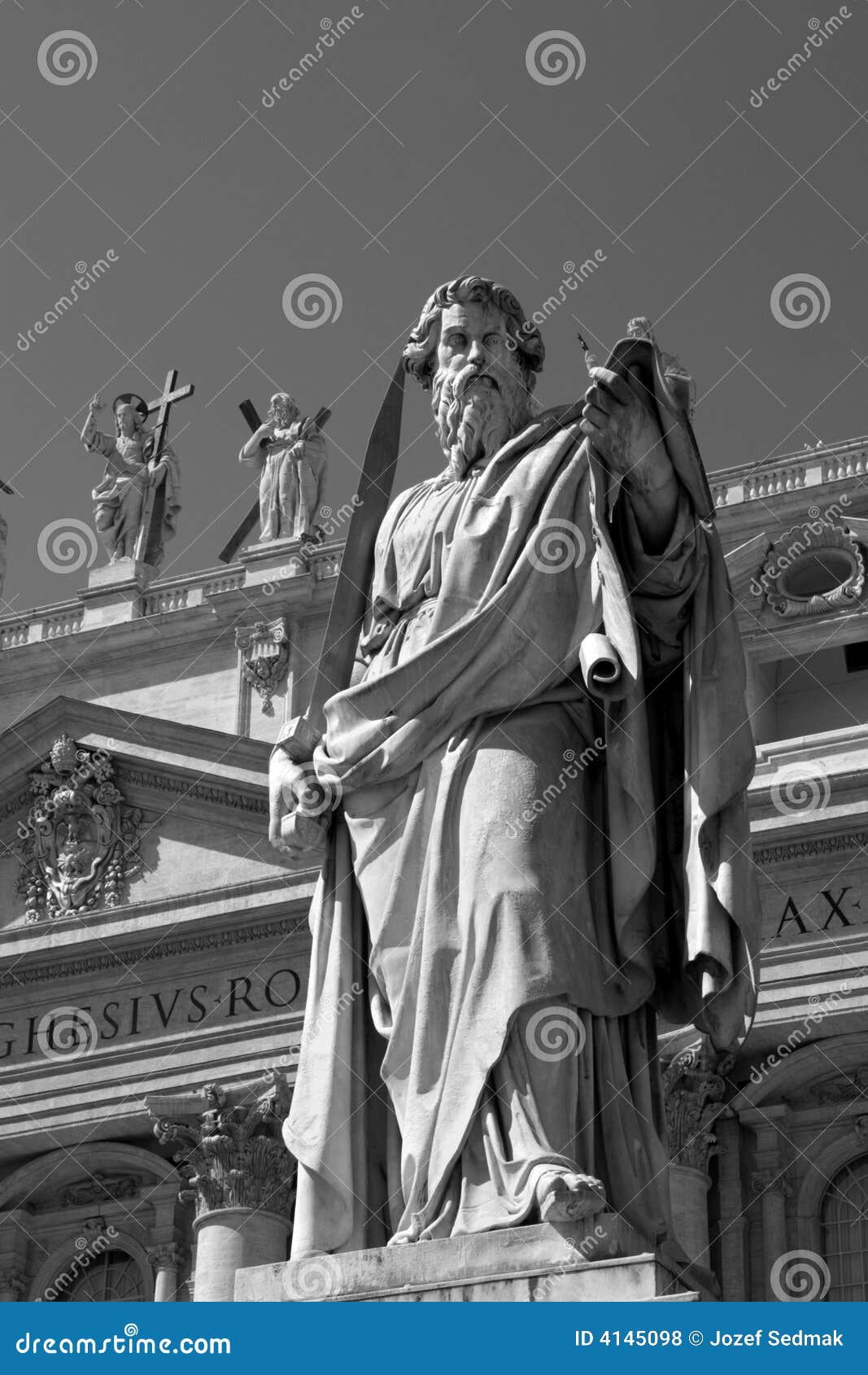 Estatua De San Pablo En Roma Foto de archivo - Imagen de italia ...