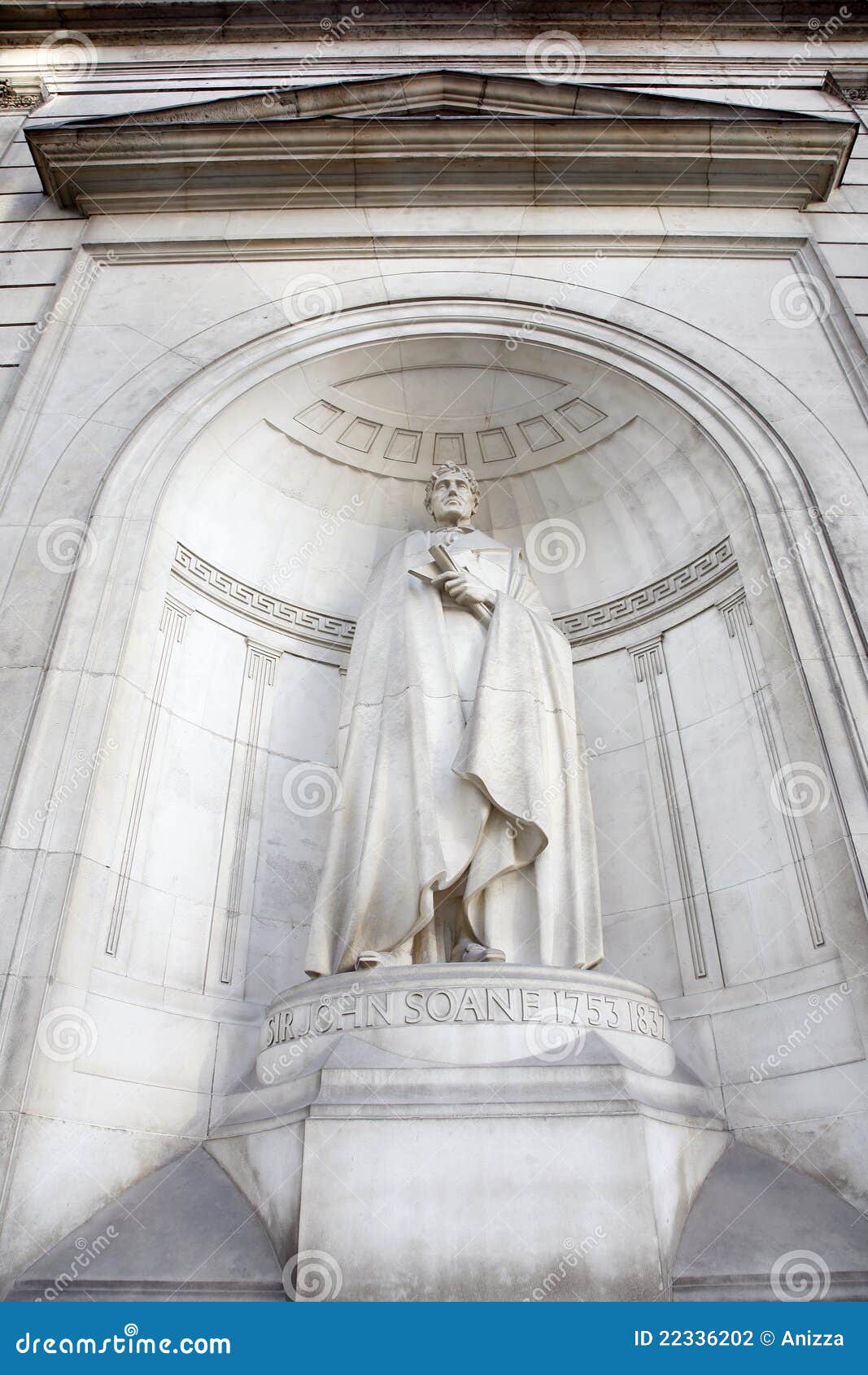 Estatua de sir Juan Soane foto de archivo. Imagen de londres - 22336202