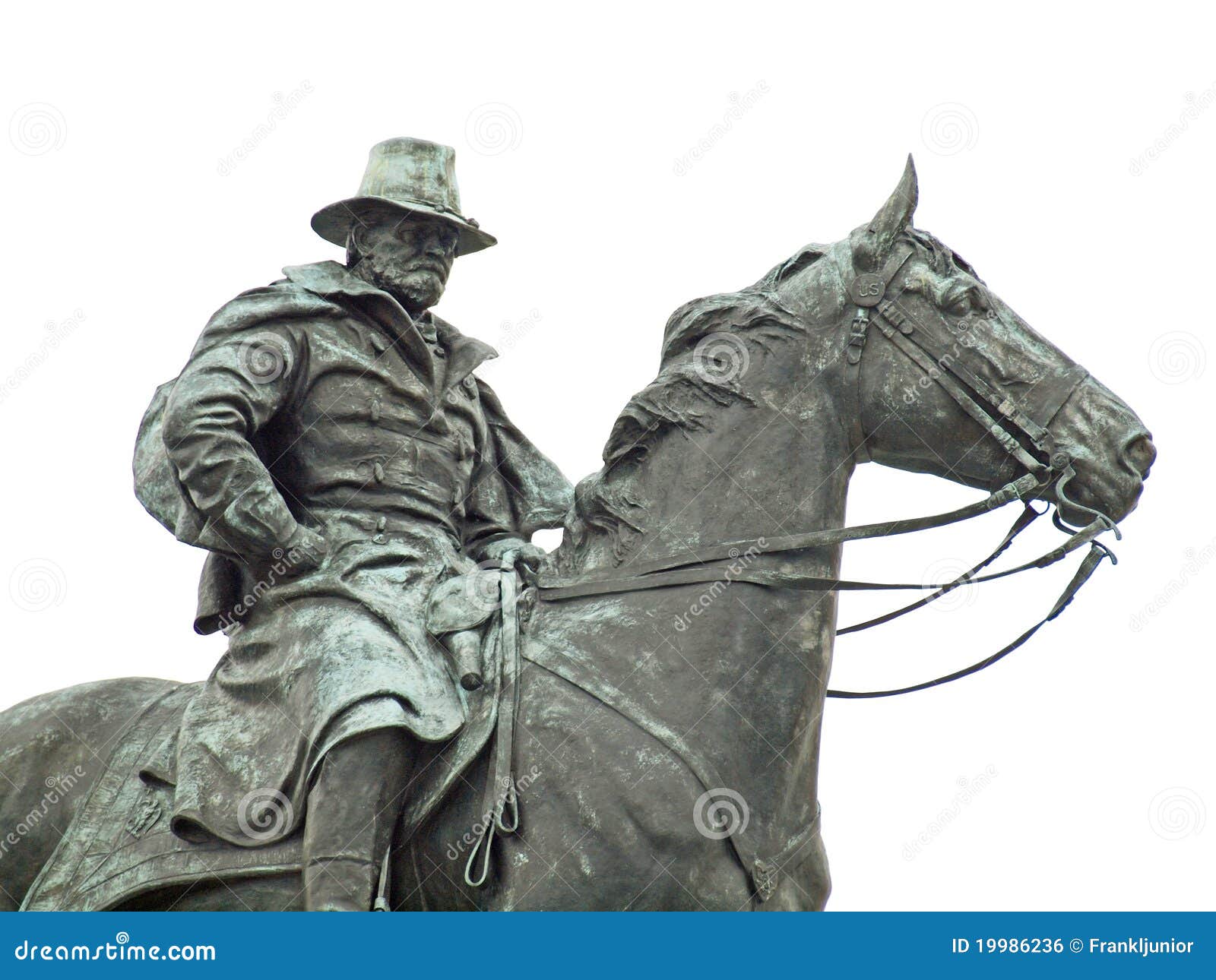 Estatua Del Monumento De Ulises S. Grant Foto editorial - Imagen de ...