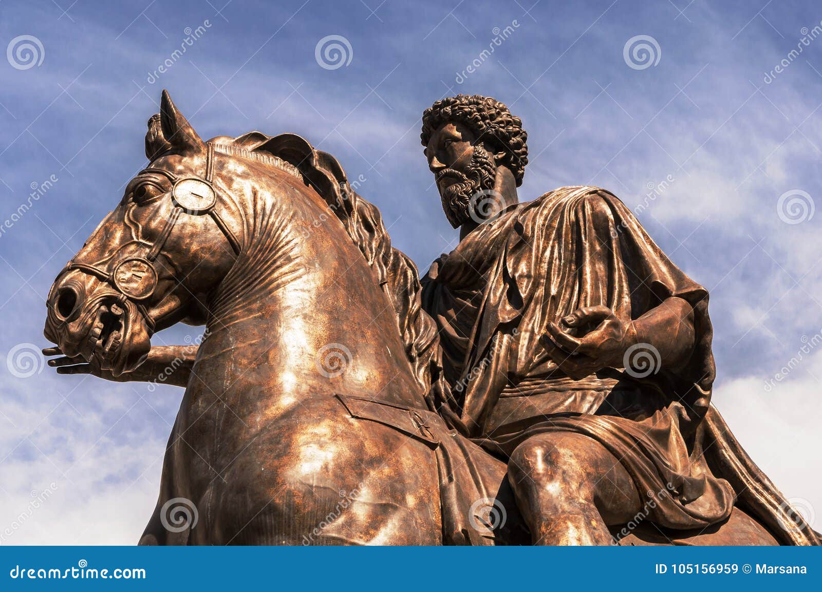Estatua Ecuestre De Marcus Aurelius Imagen de archivo - Imagen de ...