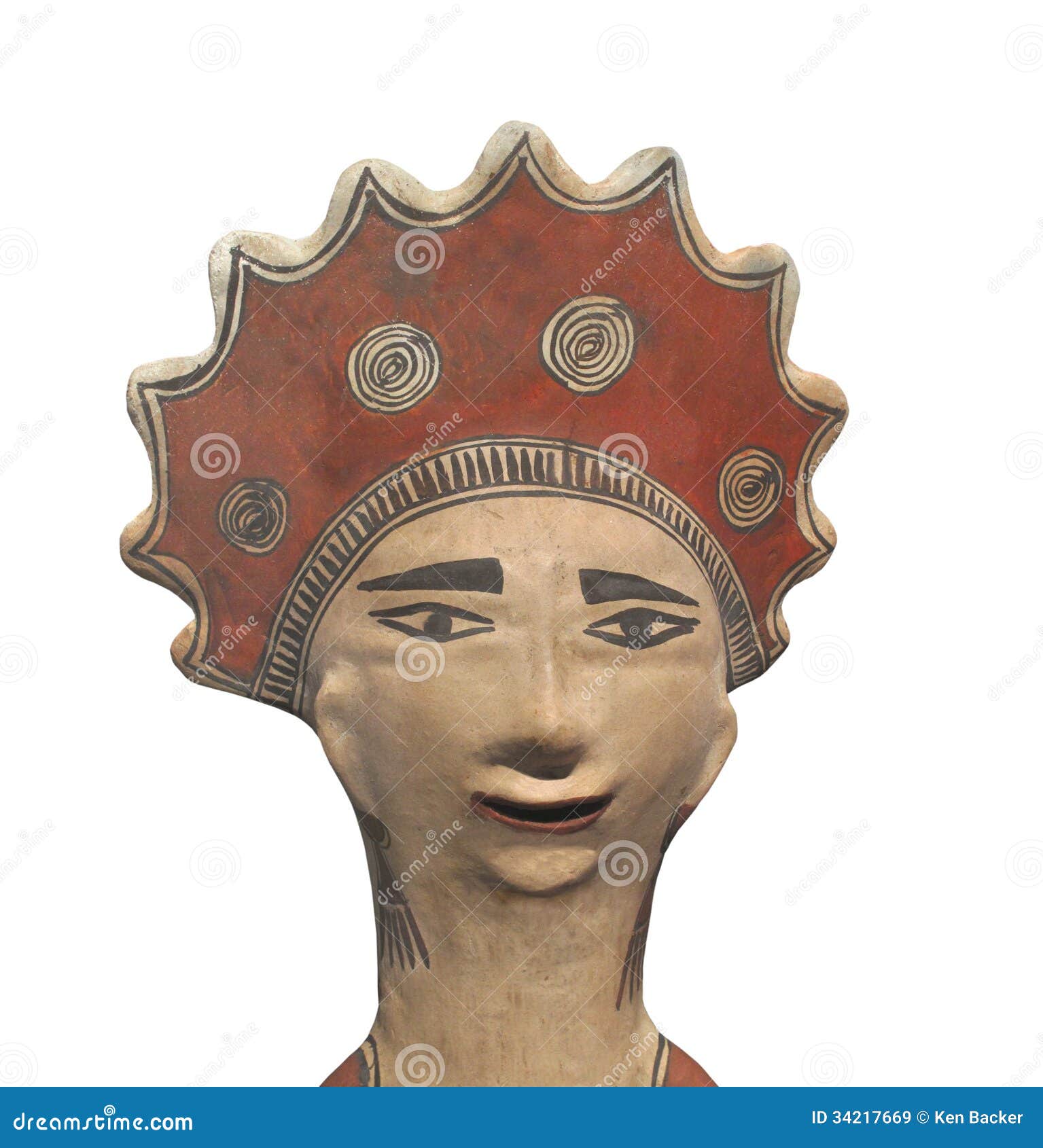 Estatua Principal Azteca Antigua Aislada. Imagen de archivo - Imagen de ...