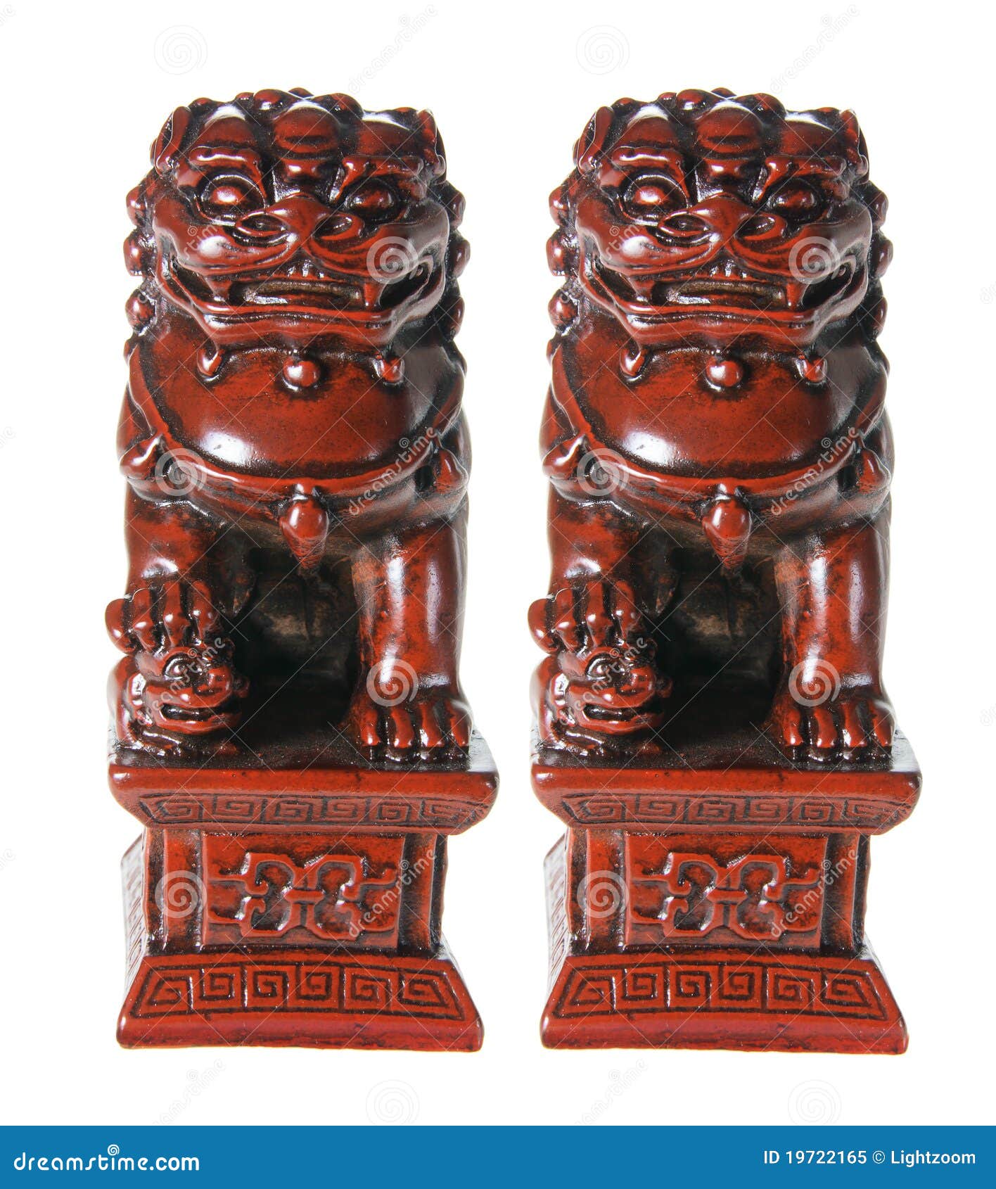 Estatuillas Del Perro De Fu Imagen de archivo - Imagen de oriental ...