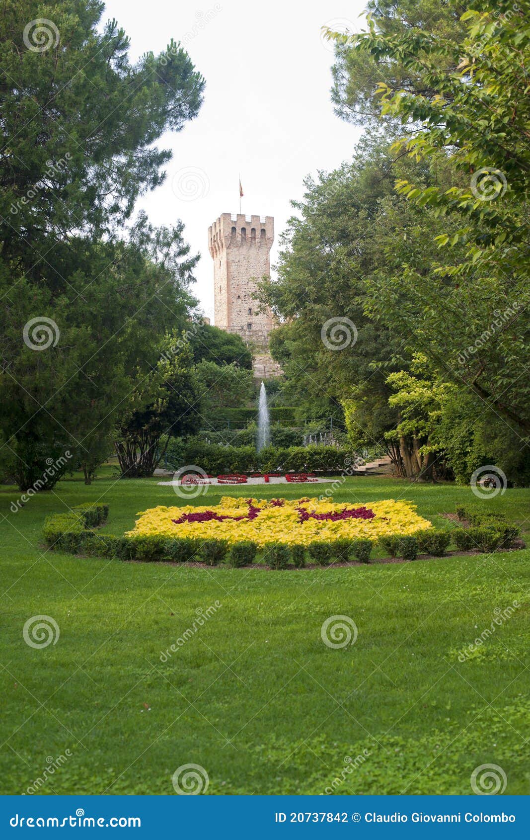 Este (Padova, Italy) - Castle and Park Stock Photo - Image of color ...