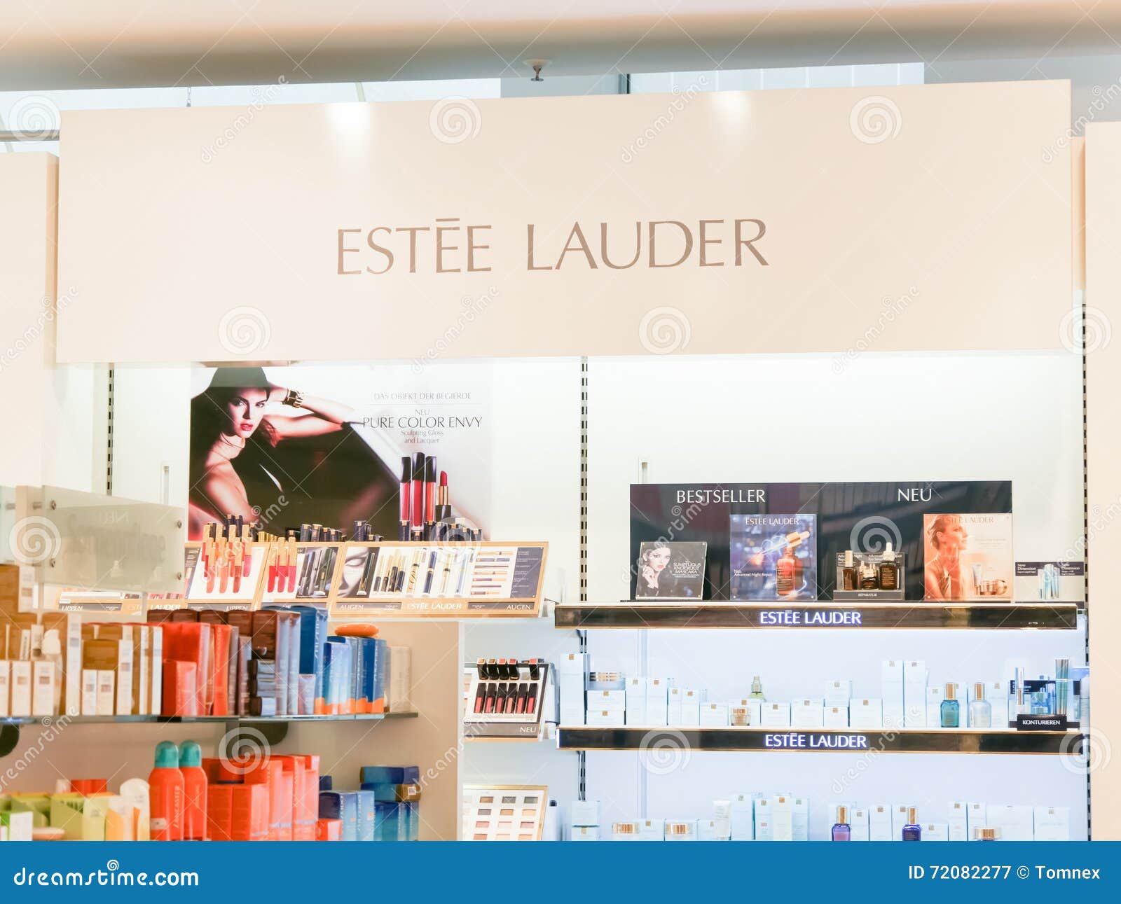 Estee Lauder editorial photography. Image of copy, store - 72082277