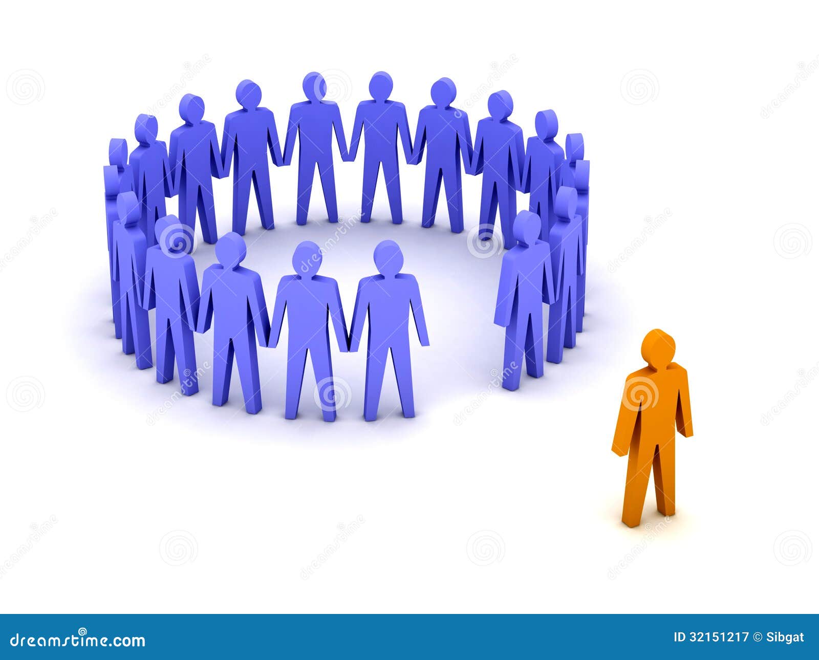 Esteja Para Fora Da Multidão. Pessoa Incomum. Ilustração Stock ...