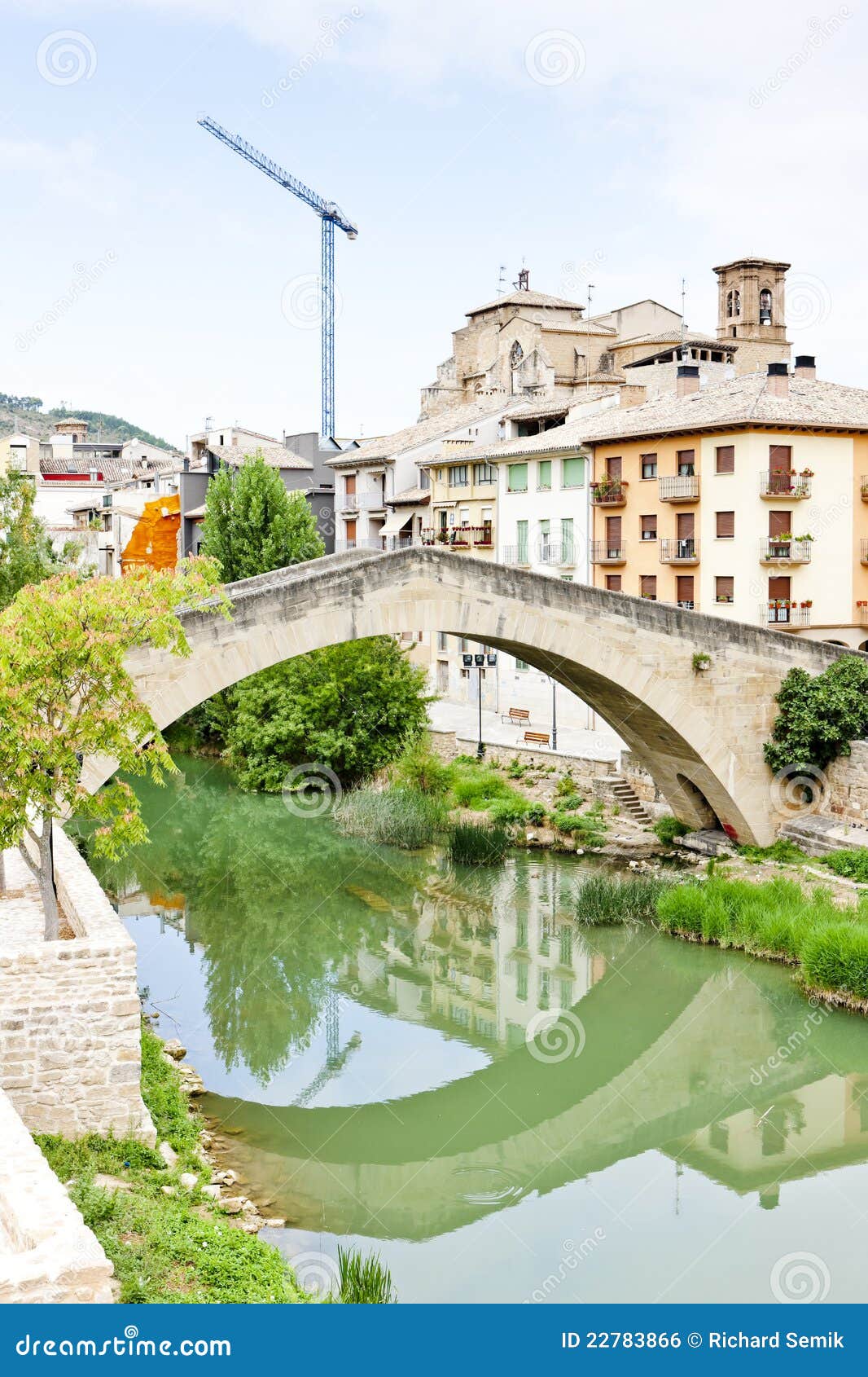 Estella, Spain stock photo. Image of house, compostela - 22783866